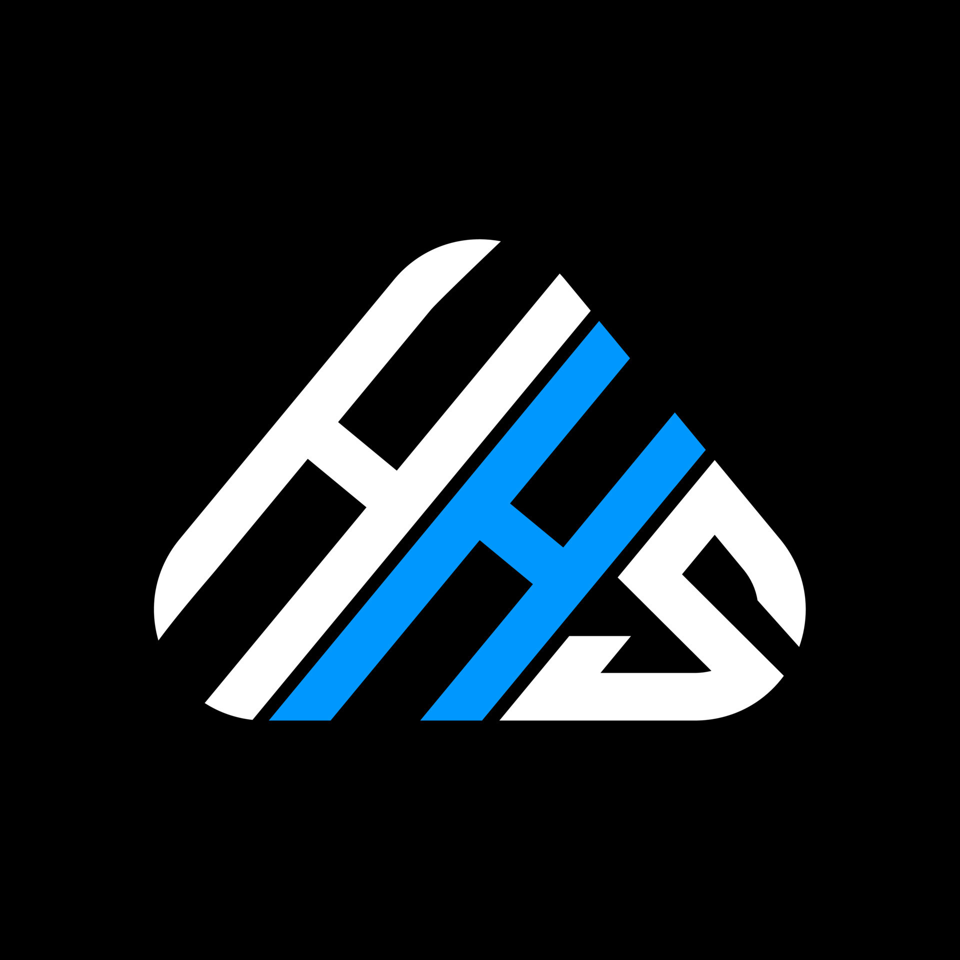 diseño creativo del logotipo de la letra hhs con gráfico vectorial, logotipo simple y moderno de ...