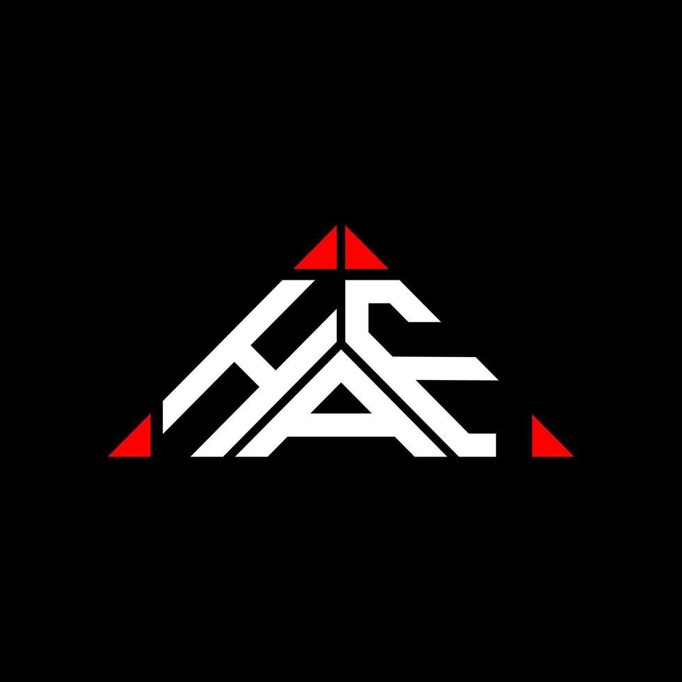 Haf Letter Logo Creative Design With Vector Graphic Haf Simple And