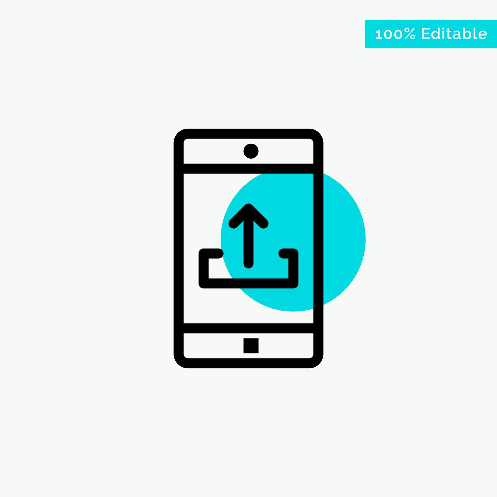 Application Mobile Mobile Application Smartphone Upload Turquoise