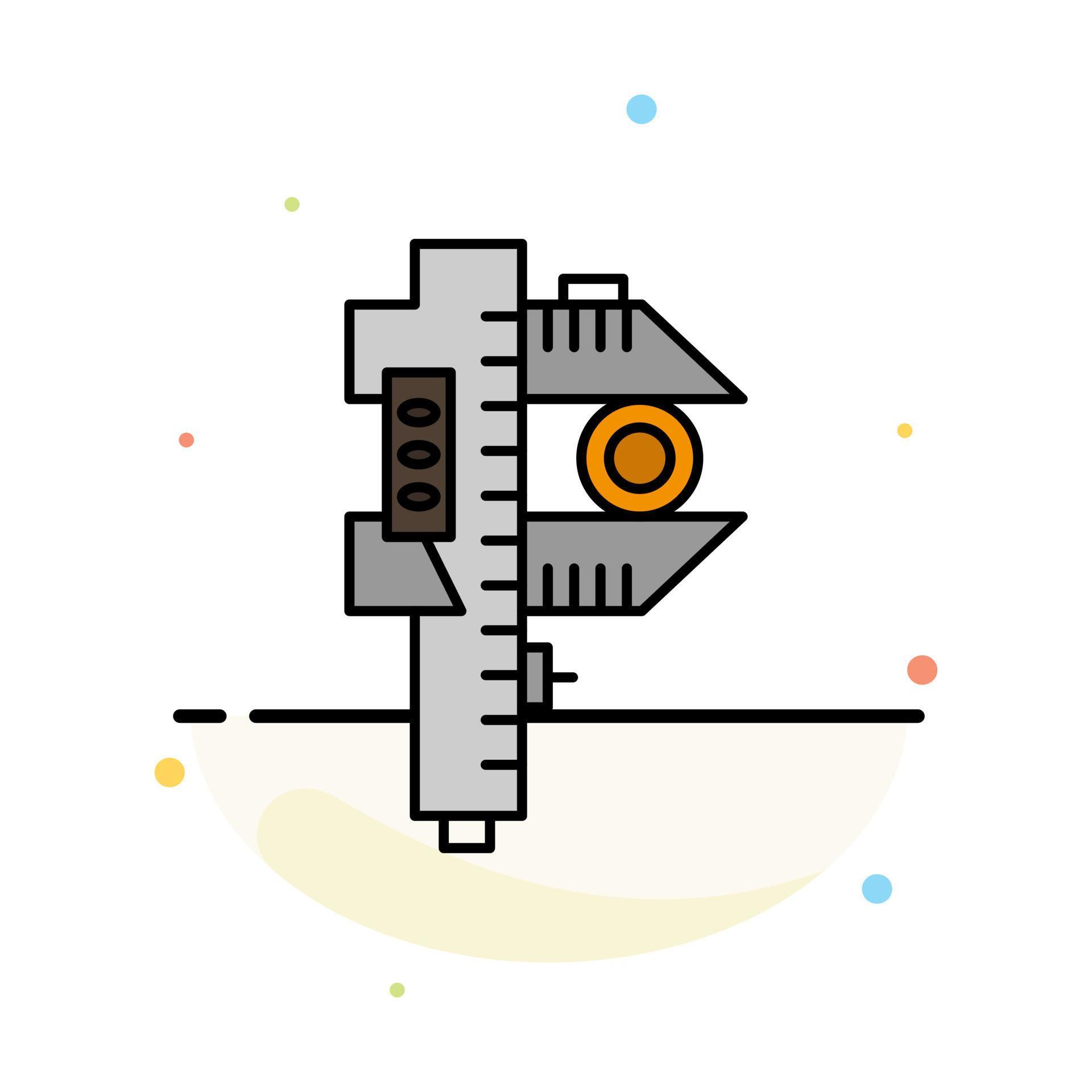 Measuring Accuracy Measure Small Tiny Abstract Flat Color Icon Template 14857972 Vector Art At