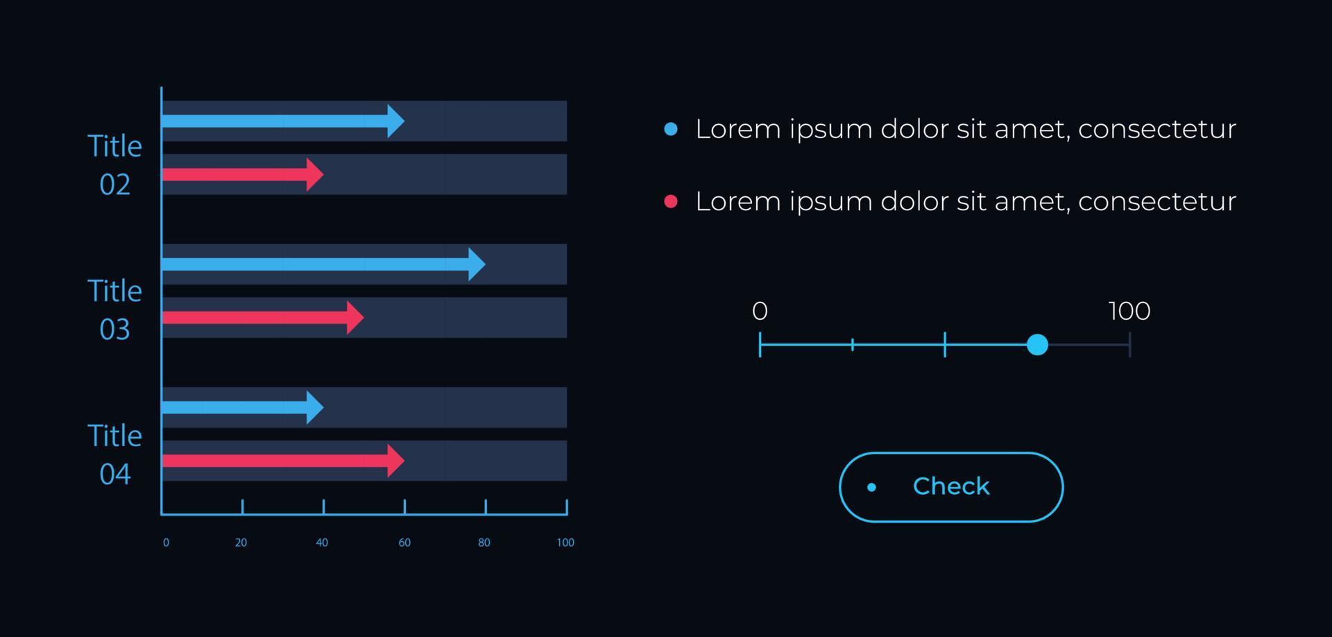 Diagram With Arrows Ui Element Template Editable Isolated Vector Dashboard Component Flat User