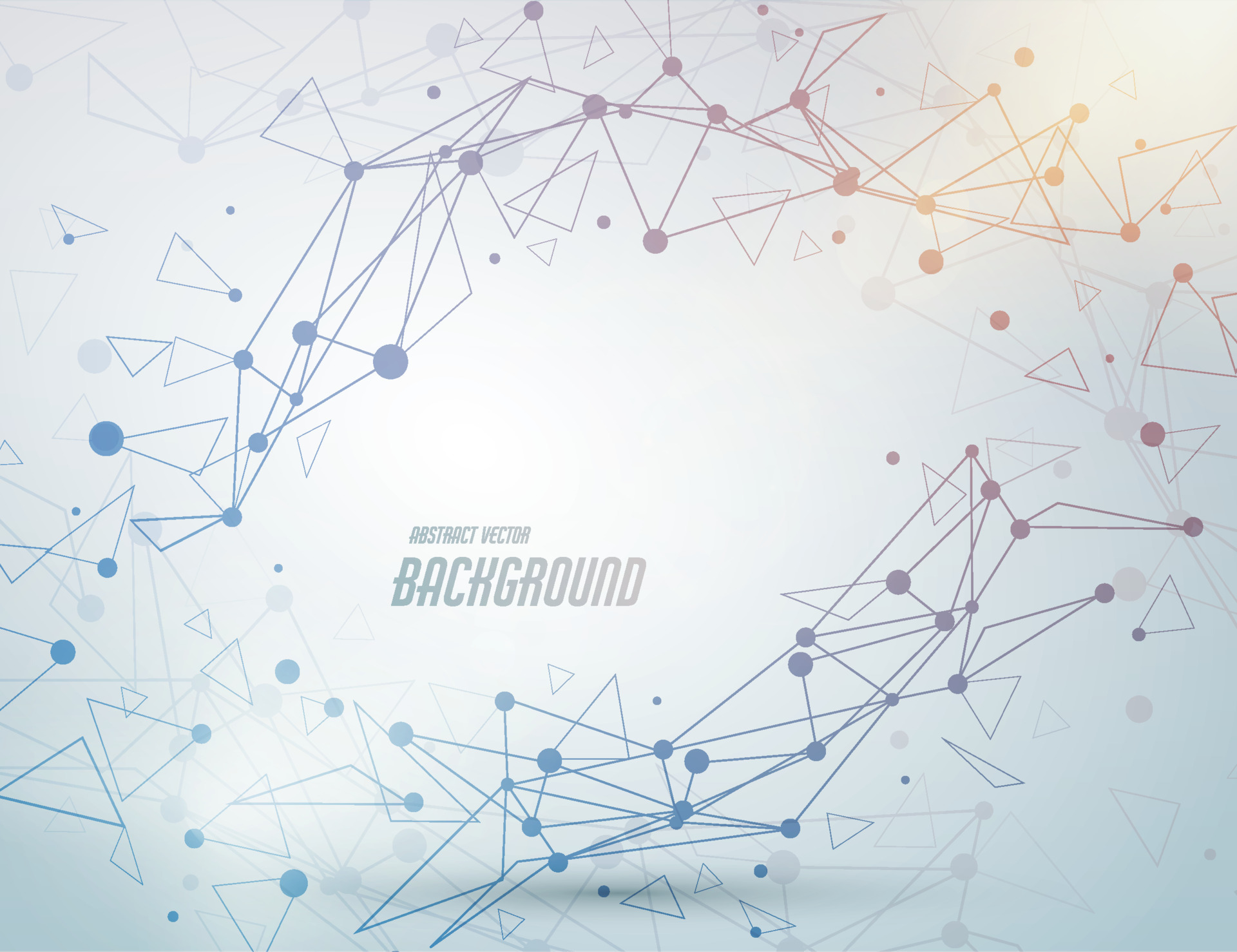 Vector Technology Concept Connected Lines And Dots Network Sign 14859366 Vector Art At Vecteezy