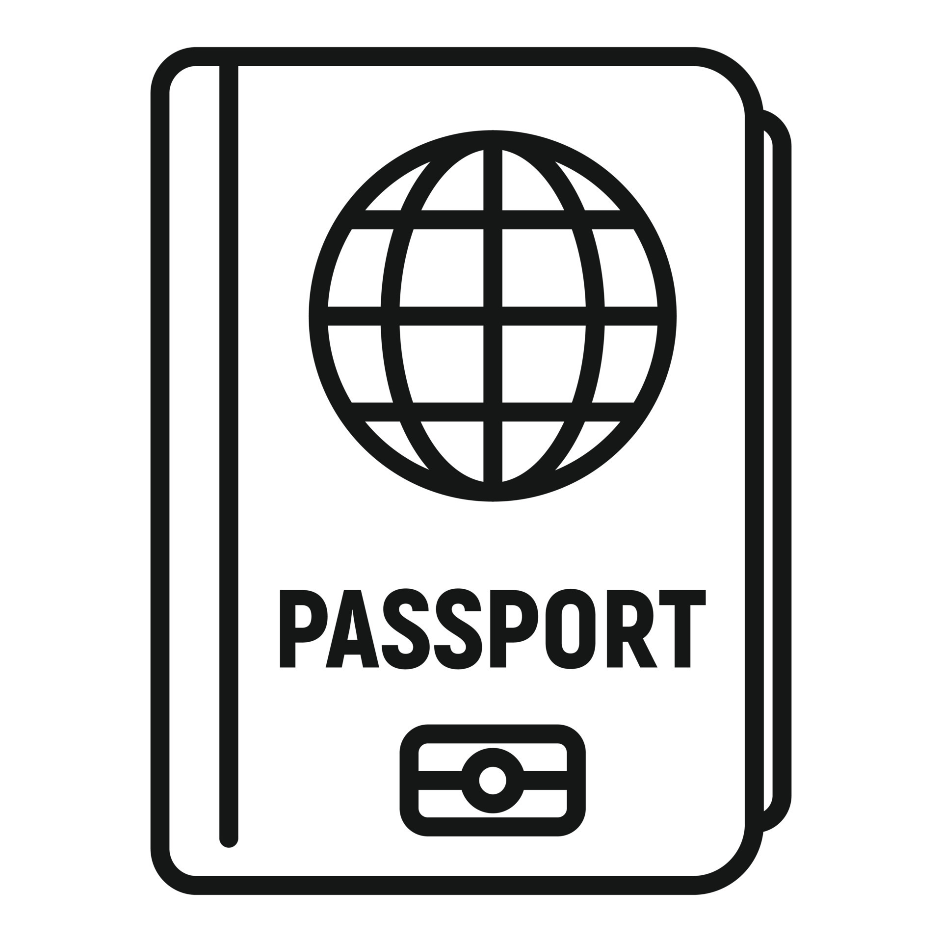 Passport icon outline vector. Id card 14859492 Vector Art at Vecteezy Passport icon outline vector. Id card 14859492 Vector Art at Vecteezy