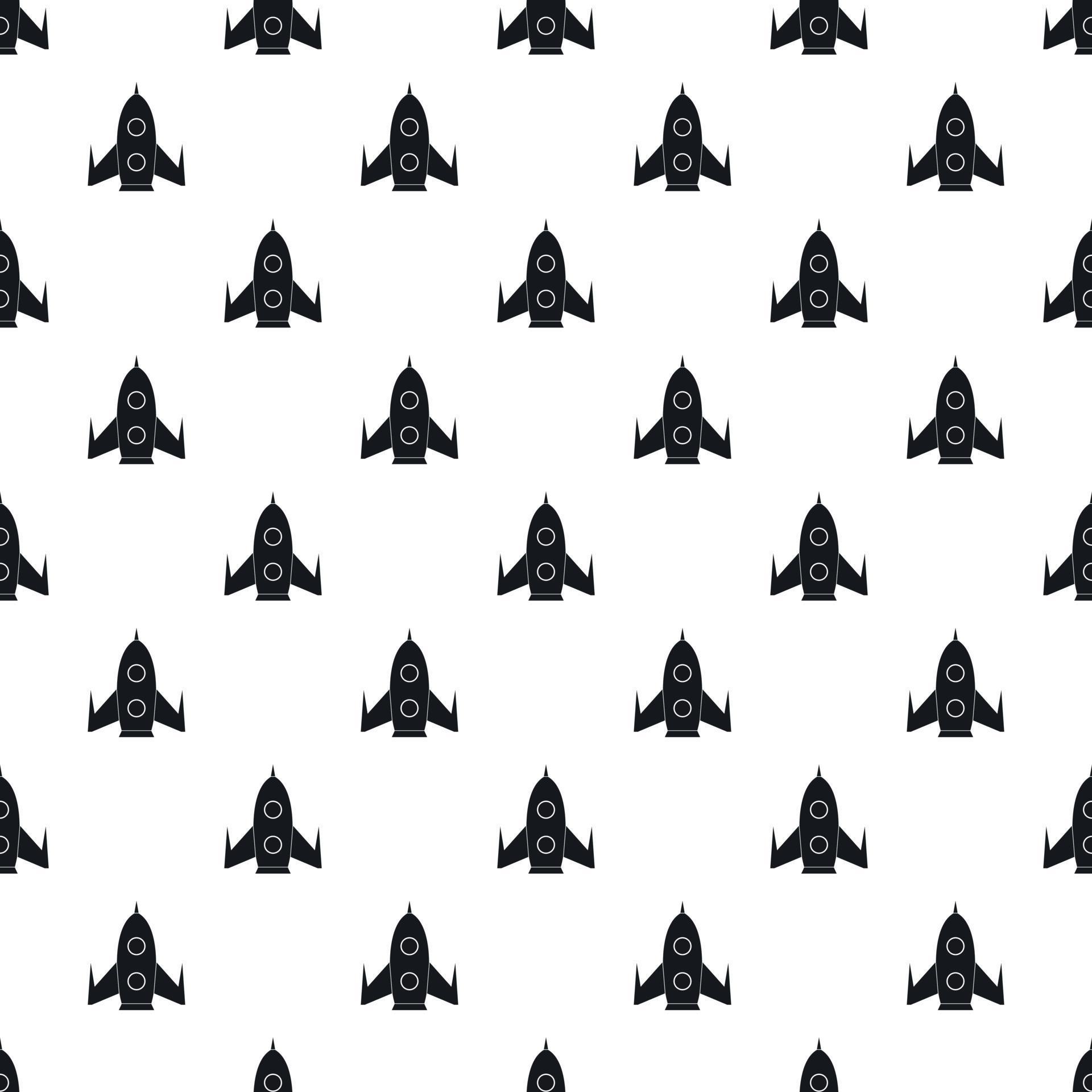 Universal rocket pattern, simple style 14860230 Vector Art at Vecteezy