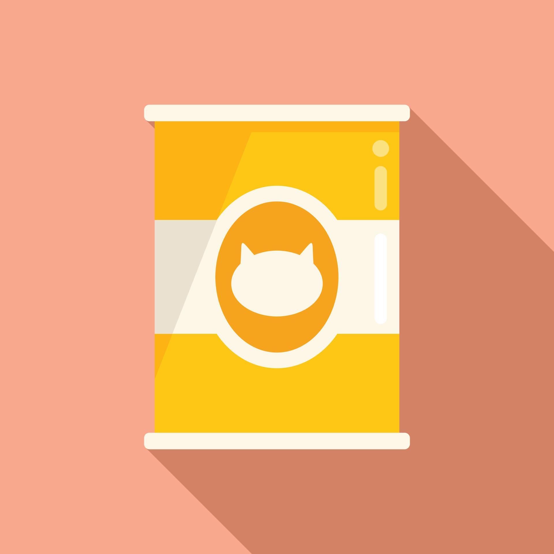 Food Tin Can Icon Flat Vector Cute Full Snack 14861163 Vector Art At Vecteezy