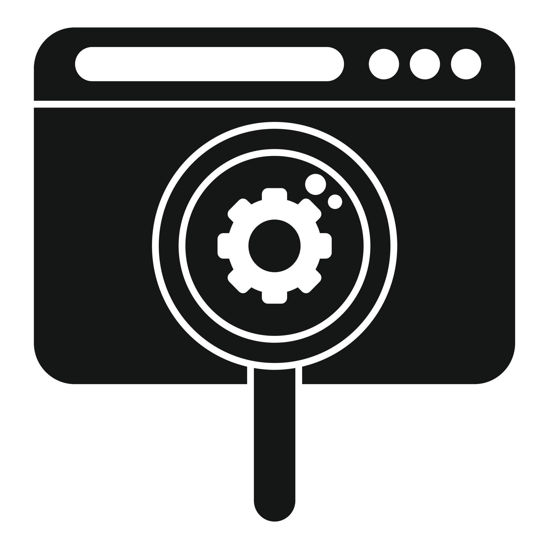 Web solution search icon simple vector. Creative problem 14861382 ...