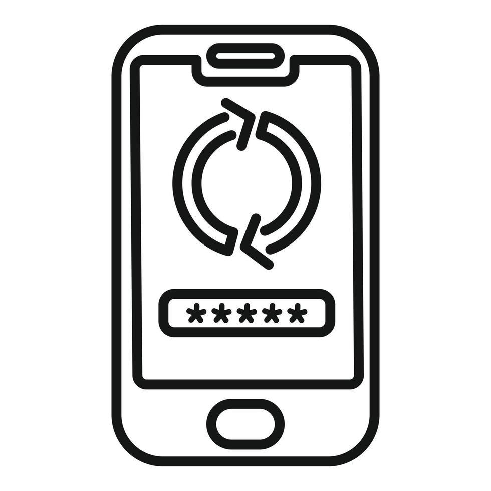 Smartphone Password Recovery Icon Outline Vector Ui Page 14861495 Vector Art At Vecteezy