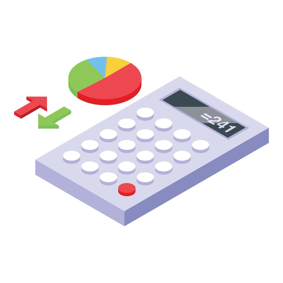 Study calculator icon isometric vector. Case research 14861742 Vector ...