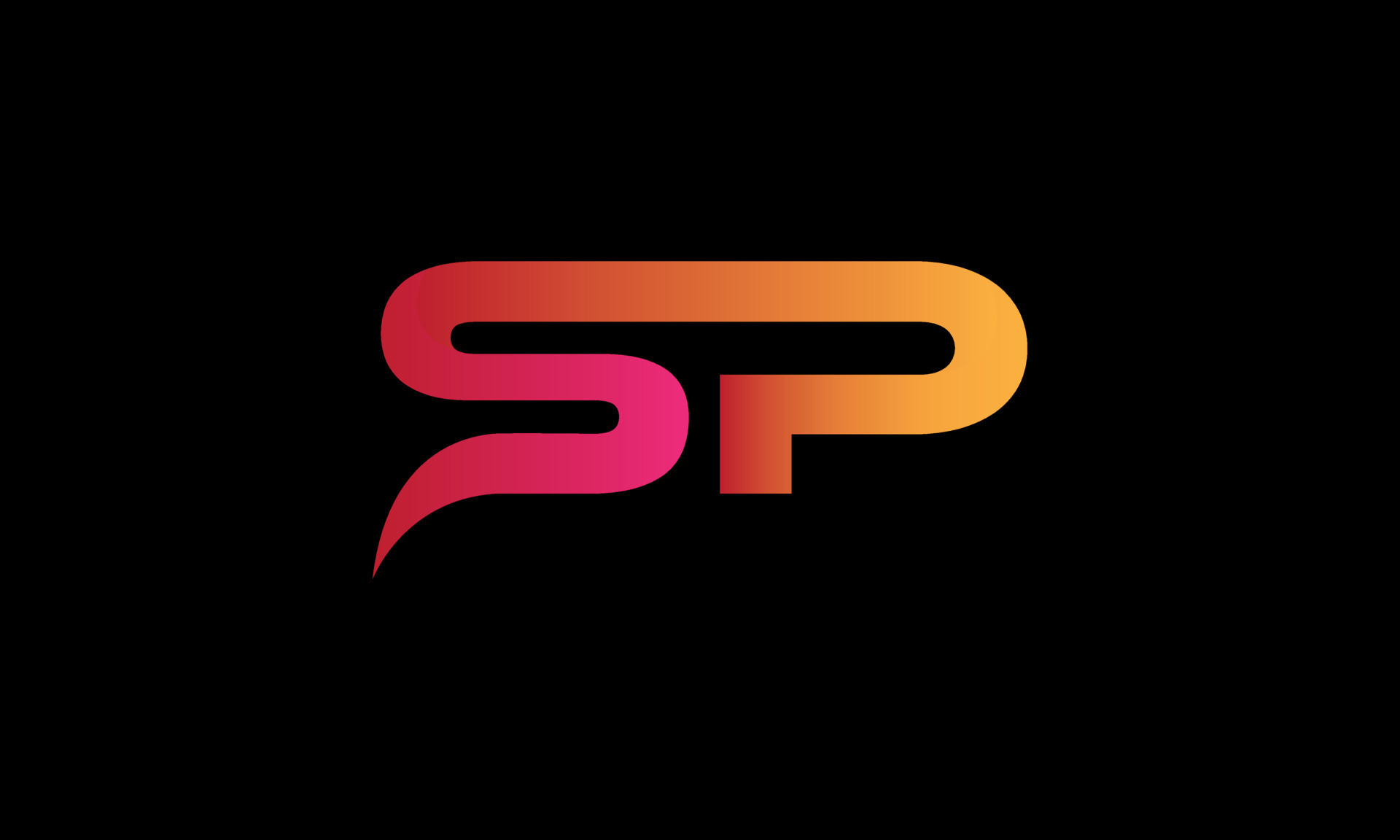 diseño de logotipo sp. diseño de logotipo de letra sp inicial monograma vector diseño pro vector ...