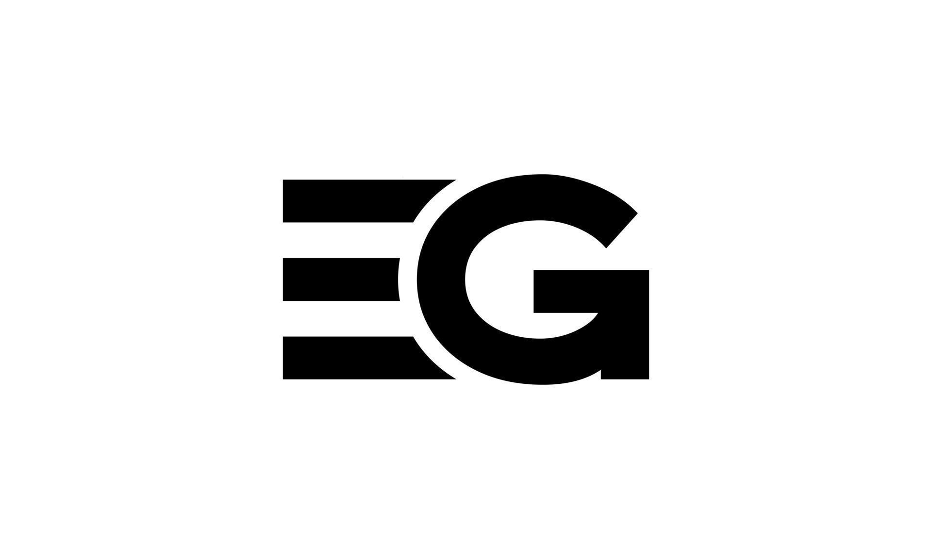 Eg Logo Design Initial Eg Letter Logo Design Monogram Vector Design