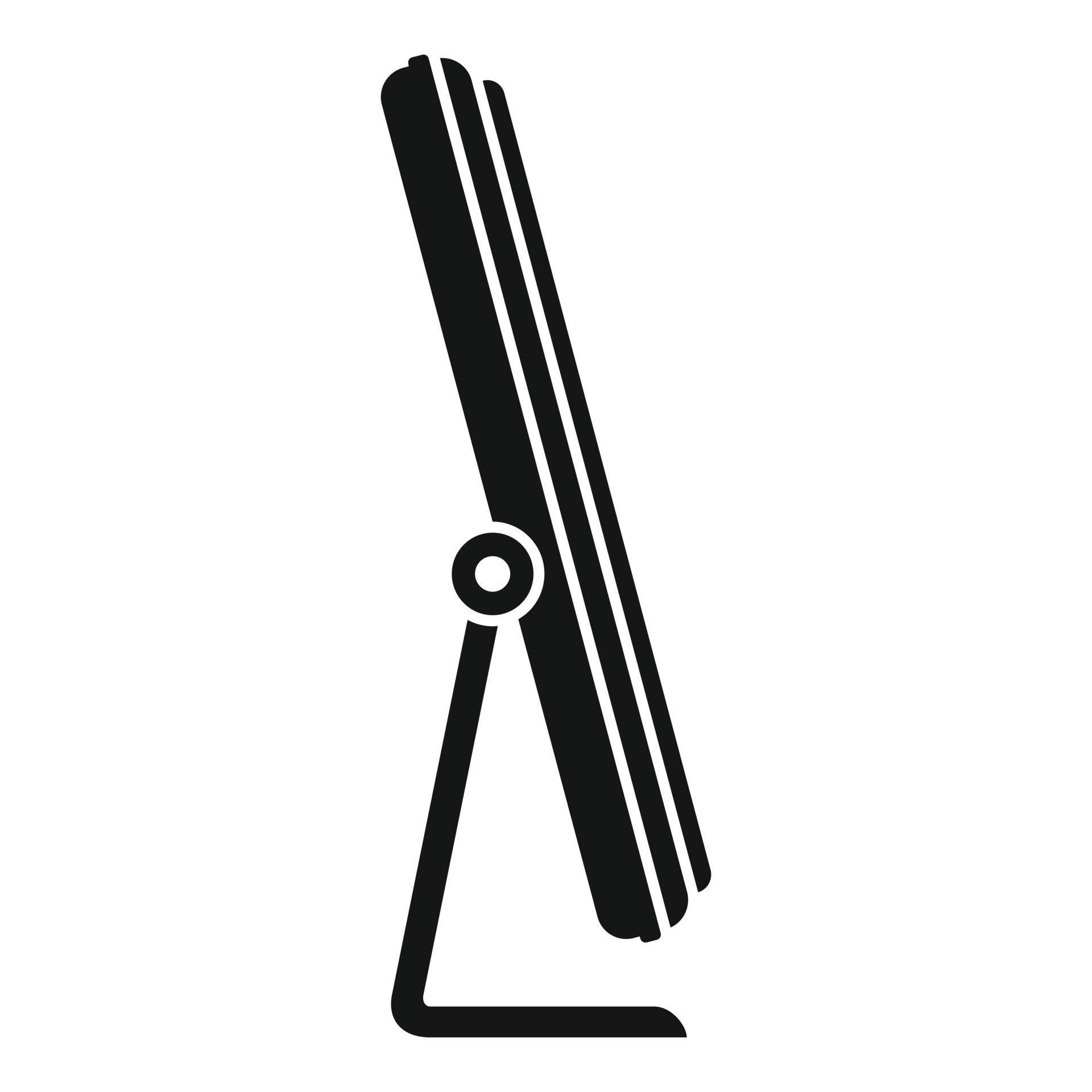 Side view monitor icon simple vector. Computer screen 14863398 Vector ...