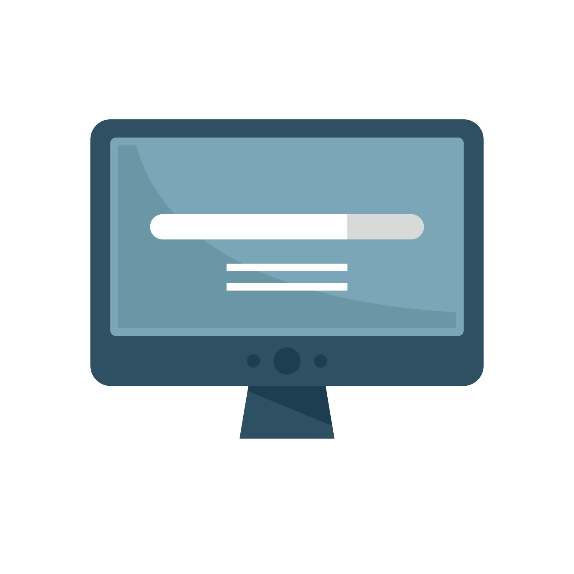 Loading pc software icon flat isolated vector 14863461 Vector Art at ...