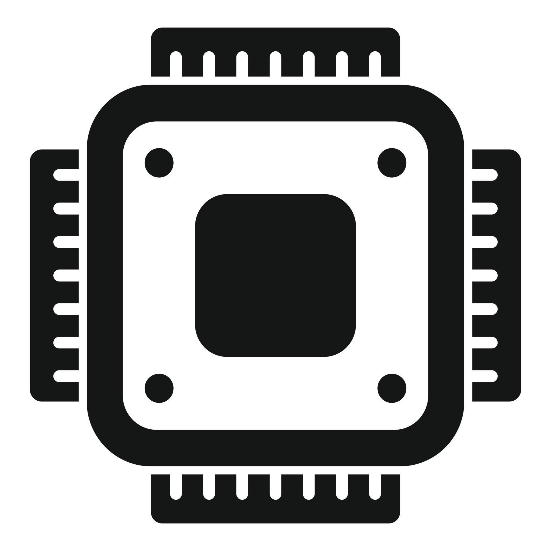 Tablet processor icon simple vector. Screen cell 14863483 Vector Art at ...