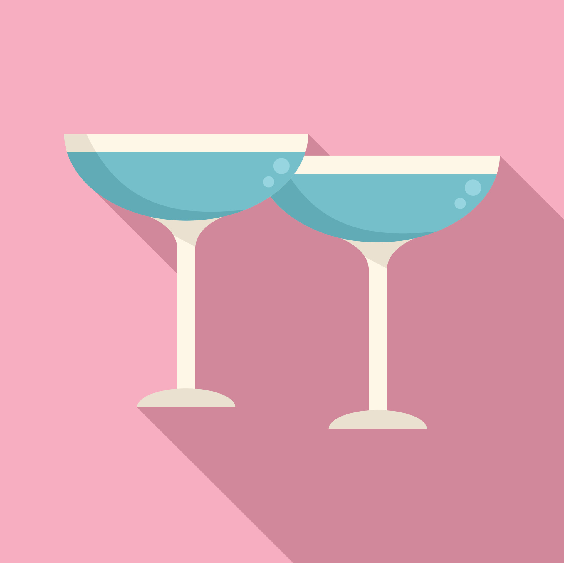 Mimosa Cocktail Icon Flat Vector Drink Toast 14863497 Vector Art At Vecteezy