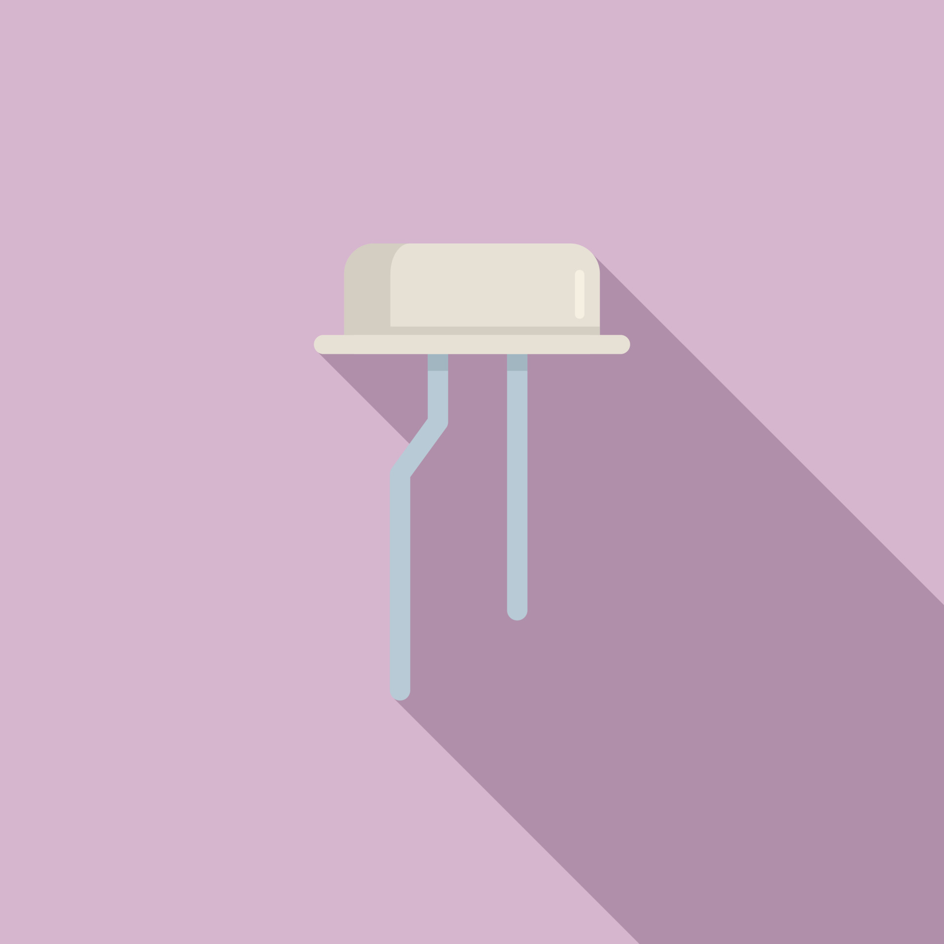 Diode icon flat vector. Led light 14864468 Vector Art at Vecteezy