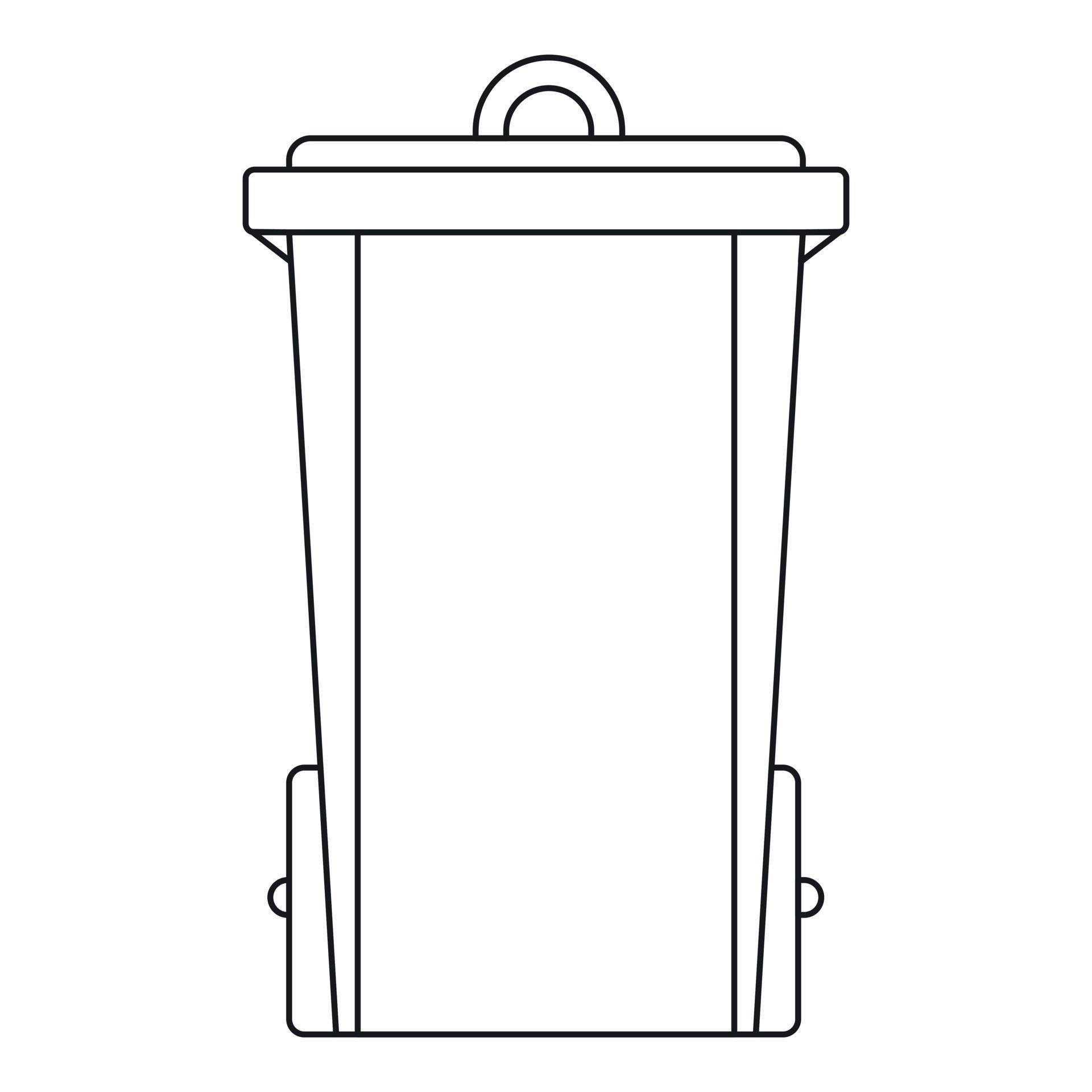 Tash Bin Icon Outline Style 14865072 Vector Art At Vecteezy