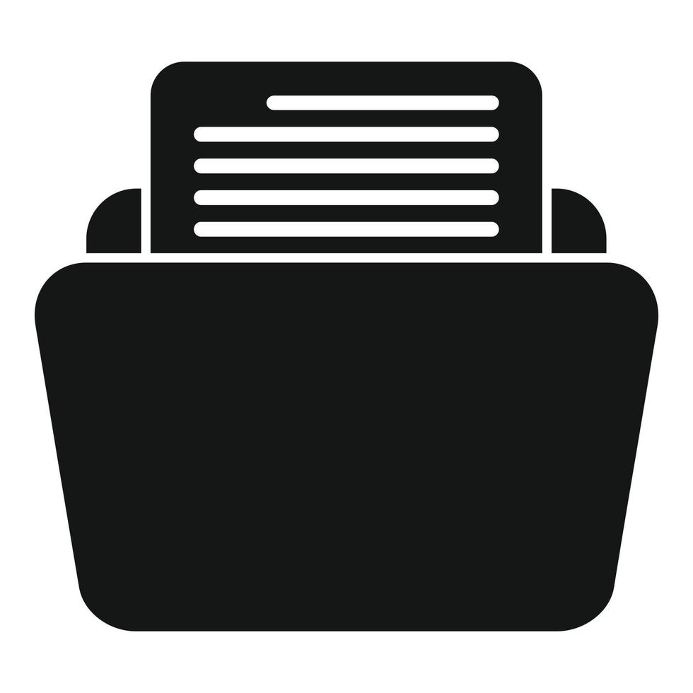 Folder message icon simple vector. Note article 14865521 Vector Art at ...