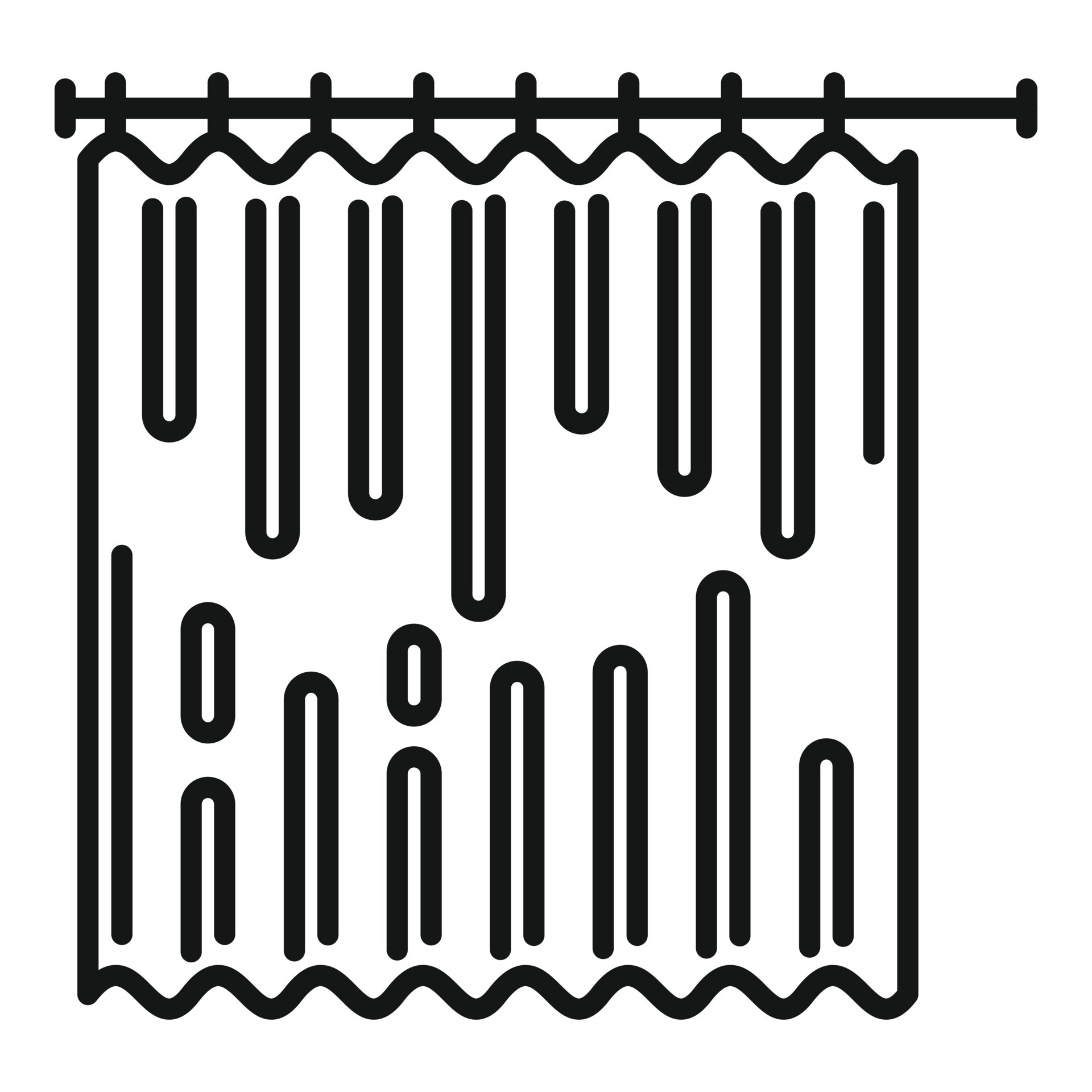 Interior Shower Curtain Icon Outline Vector Modern Bathroom 14866396