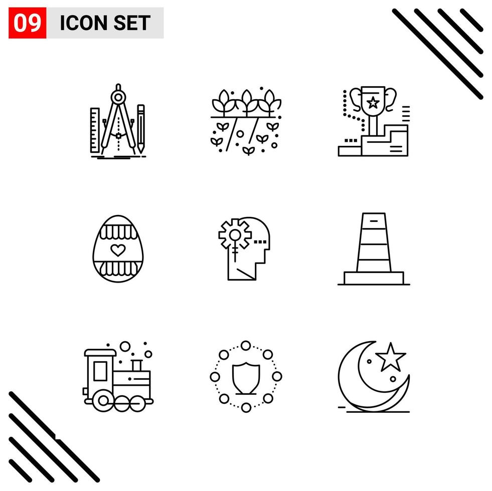 Pixle Perfect Set of 9 Line Icons. Outline Icon Set for Webite ...