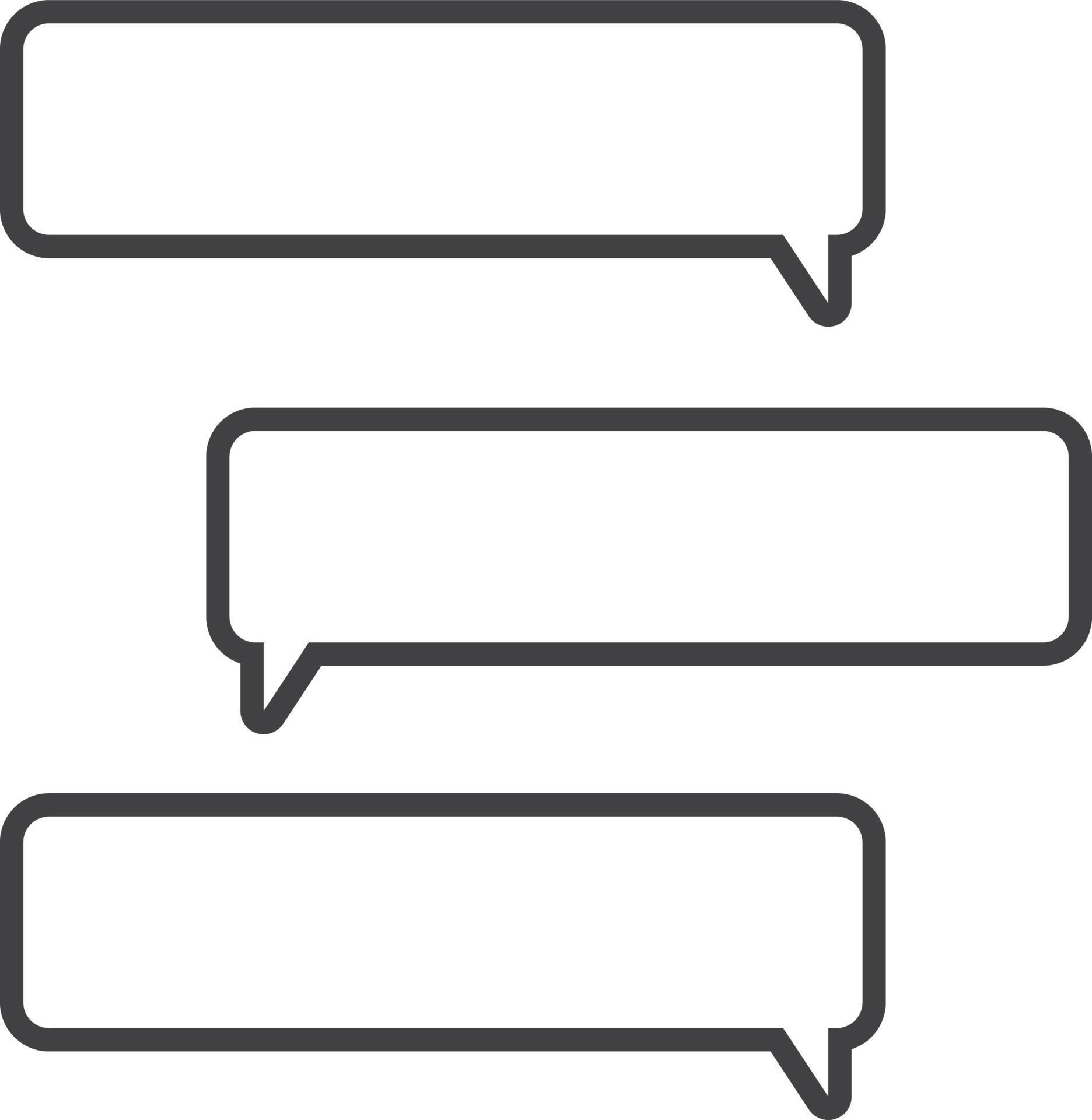 Message Boxes And Chats Illustration In Minimal Style 14869016 Vector Art At Vecteezy