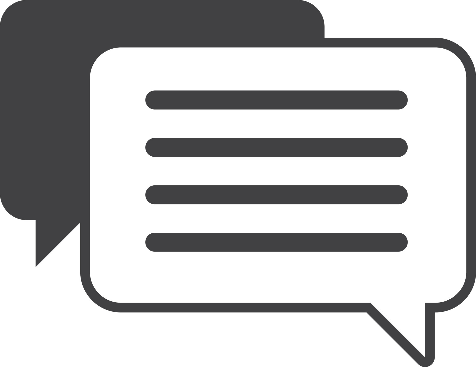 Message Boxes And Chats Illustration In Minimal Style 14869179 Vector Art At Vecteezy