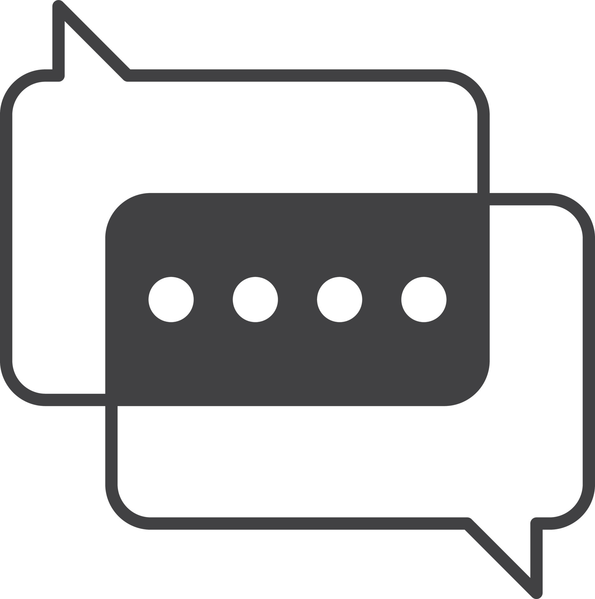 Message Boxes And Chats Illustration In Minimal Style 14869180 Vector Art At Vecteezy