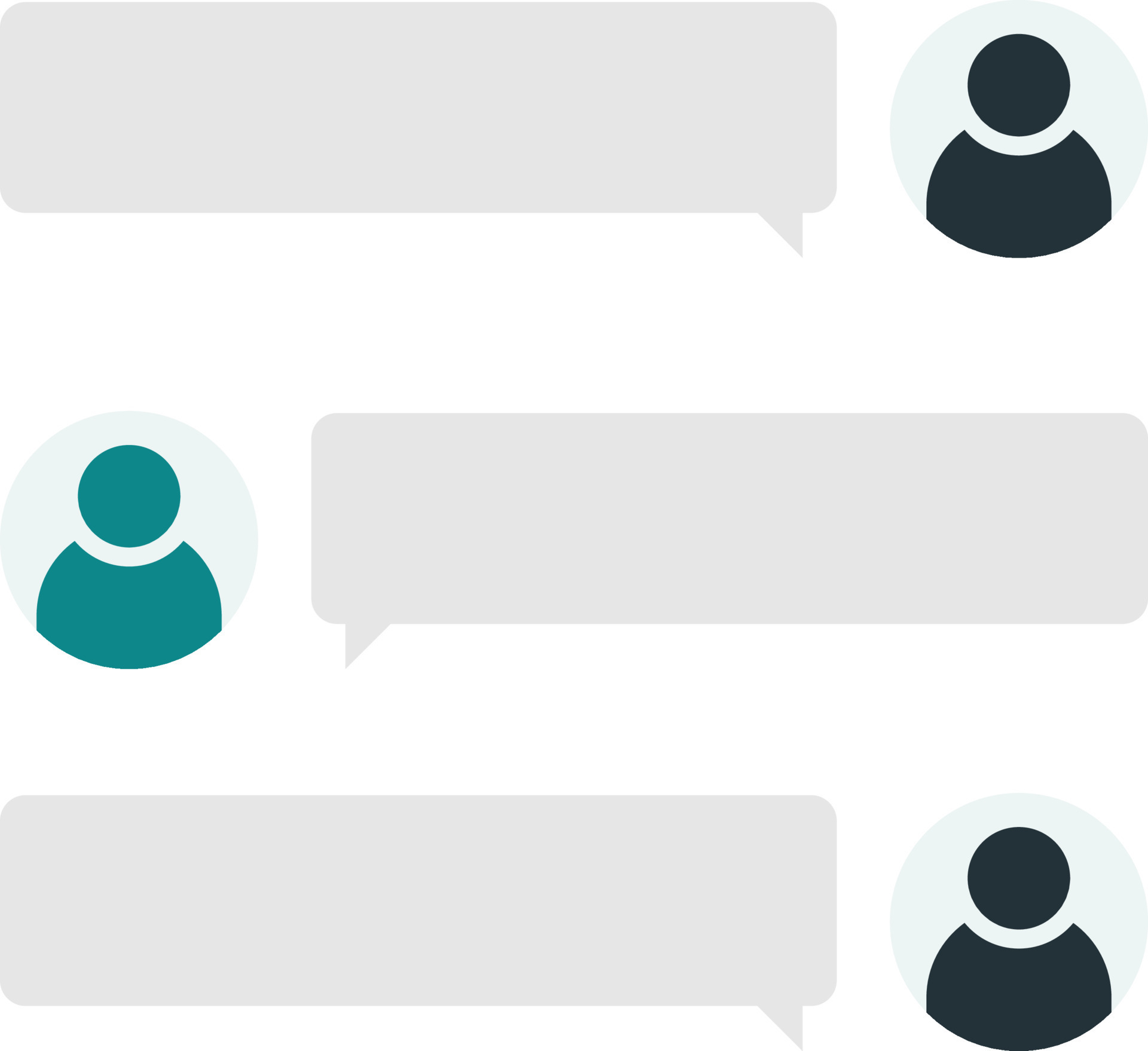 Message Boxes And Chats Illustration In Minimal Style 14869250 Vector Art At Vecteezy