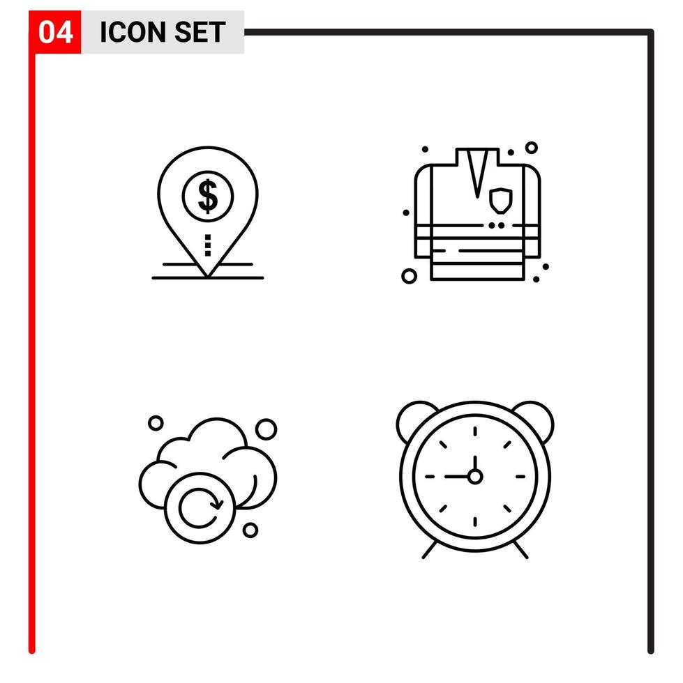 4 General Icons For Website Design Print And Mobile Apps 4 Outline
