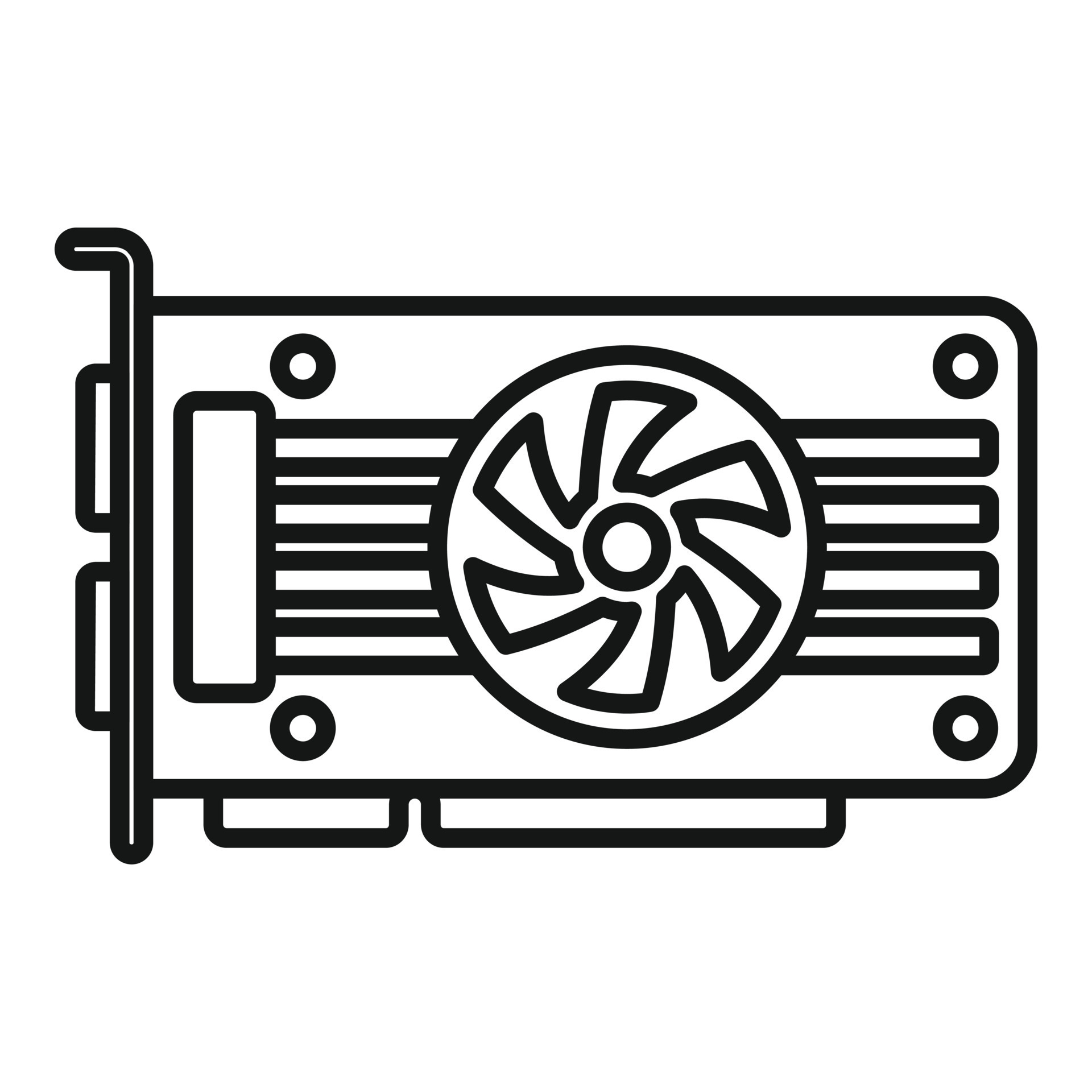 Fan Gpu Card Icon Outline Vector Pc Graphic 14873901 Vector Art At Vecteezy