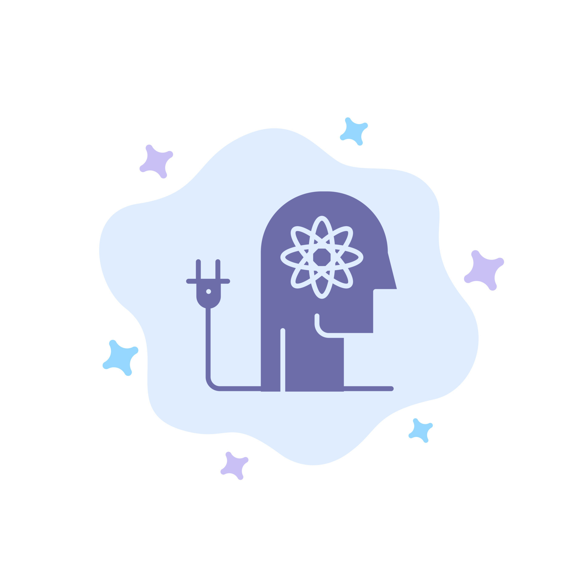 Boosting Ability Boosting Knowledge Mind Blue Icon on Abstract Cloud ...
