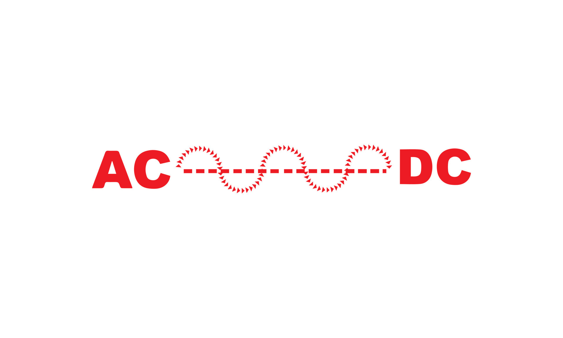 Current Dc And Ac Symbol Sign Vector Illustration Isolate On White
