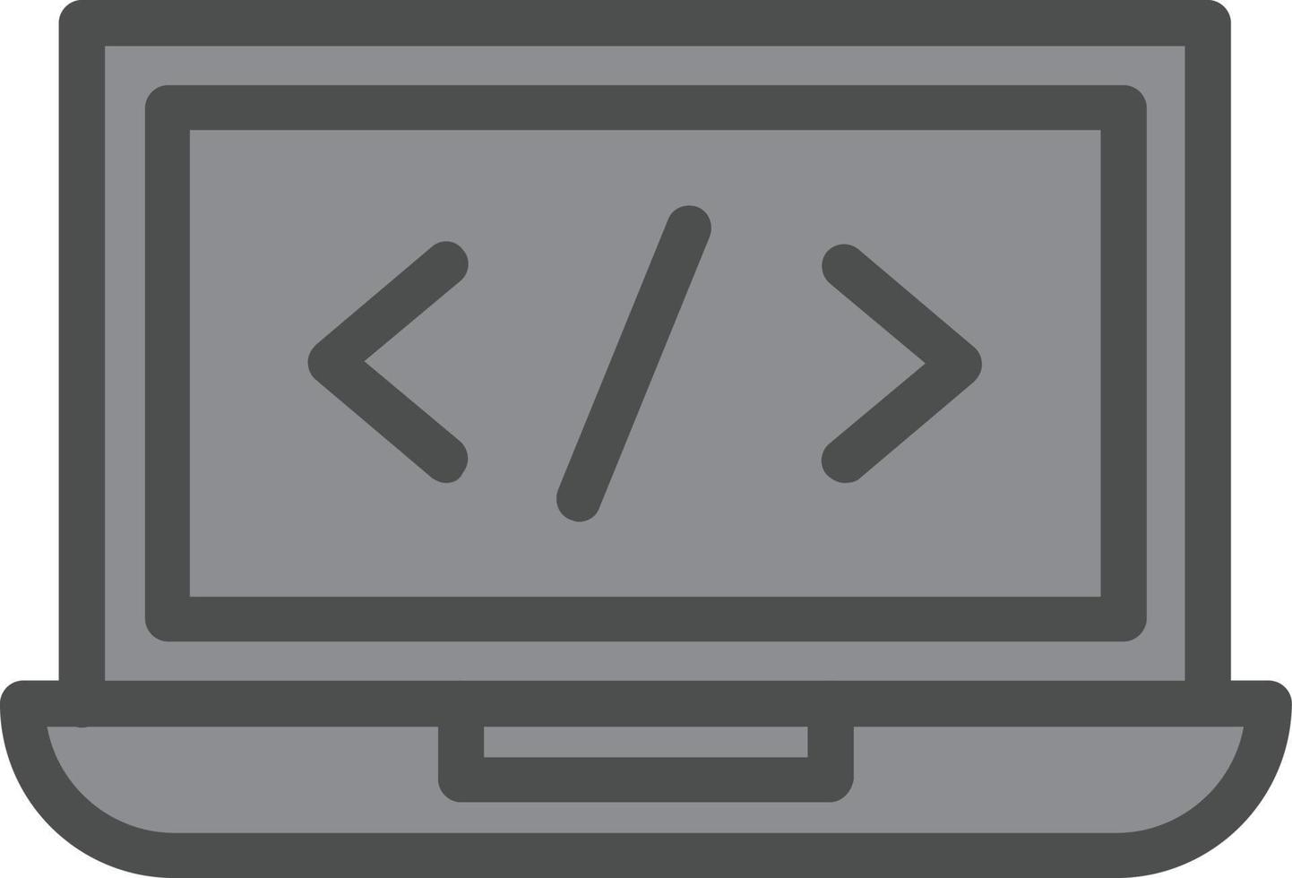 Laptop Code Vector Icon Design 14892400 Vector Art at Vecteezy