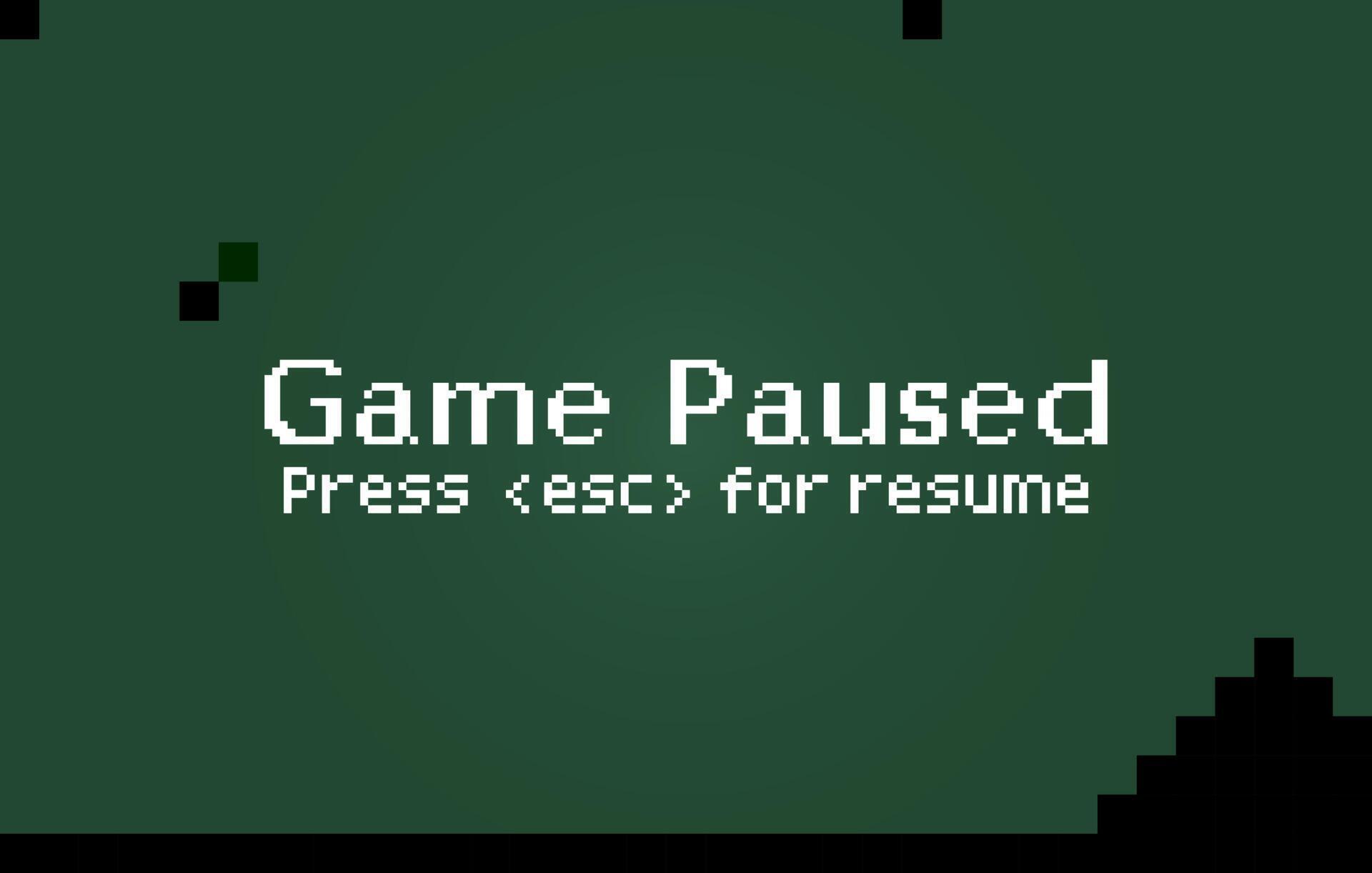 8-bit pixel text, game pause menu. Background icon for game assets in ... 8-bit pixel text, game pause menu. Background icon for game assets in ...