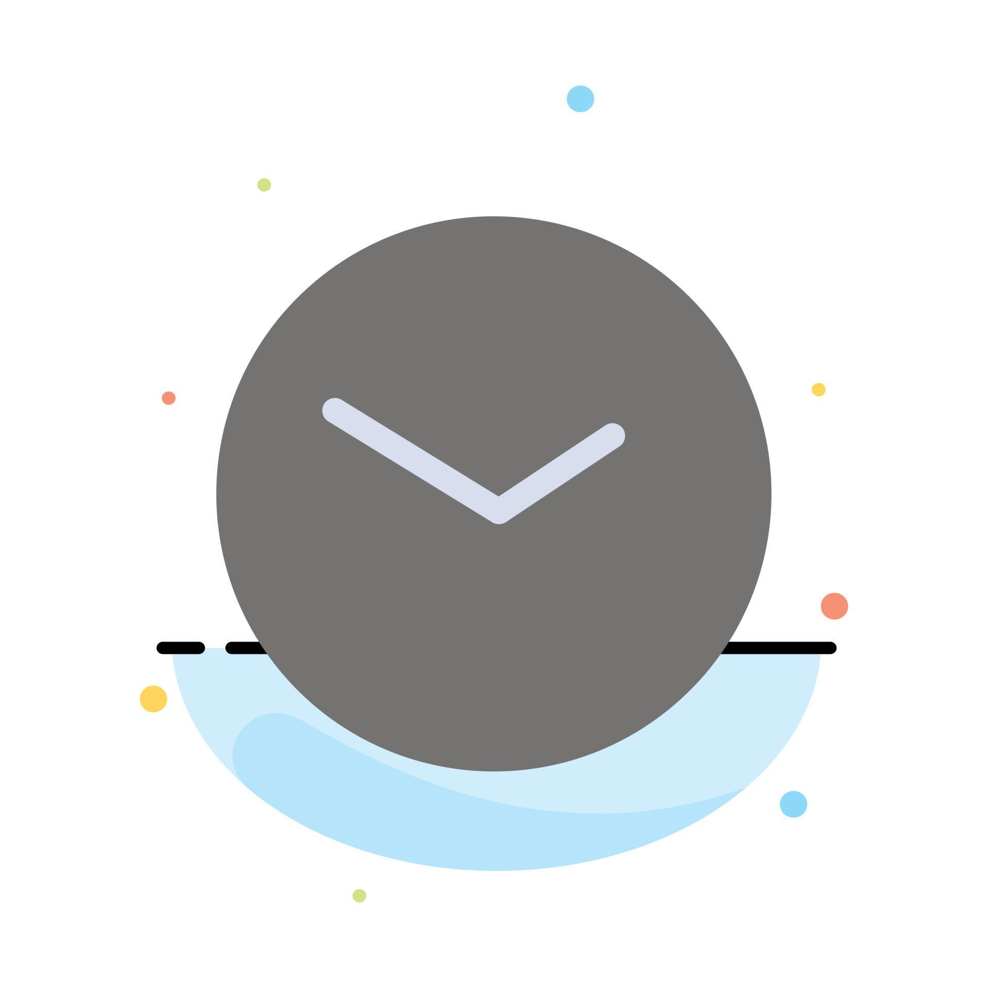 Basic Watch Time Clock Abstract Flat Color Icon Template 14896080 Vector Art At Vecteezy