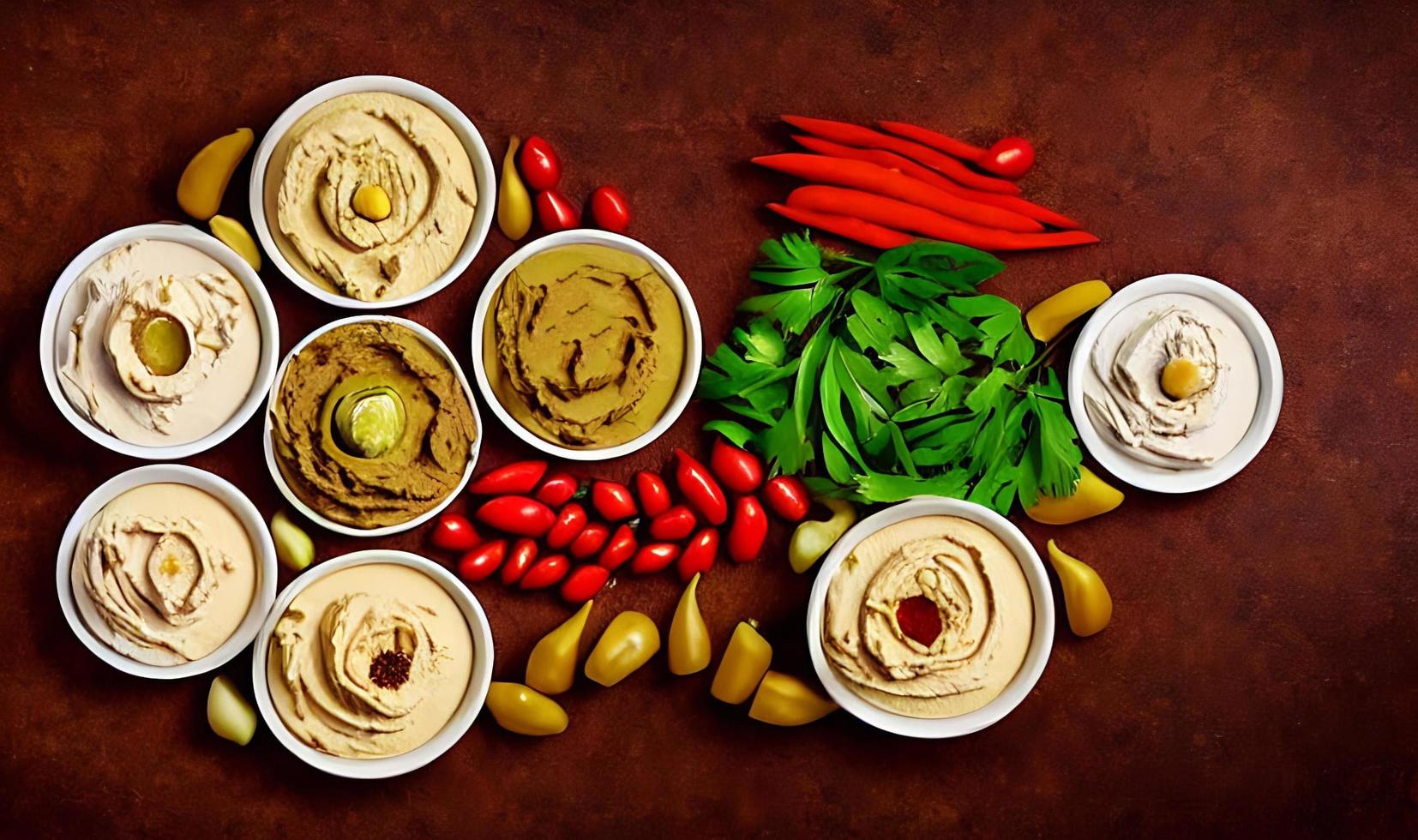 Healthy food. Traditional freshly made organic hummus. 14899312 Stock ...
