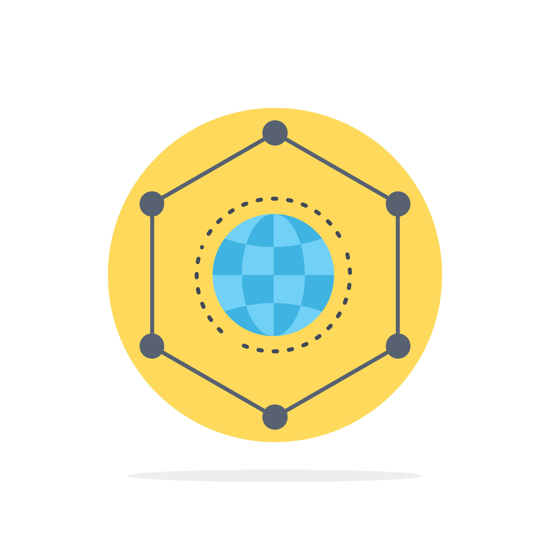 Network Global data Connection Business Flat Color Icon Vector 14905647 Vector Art at Vecteezy