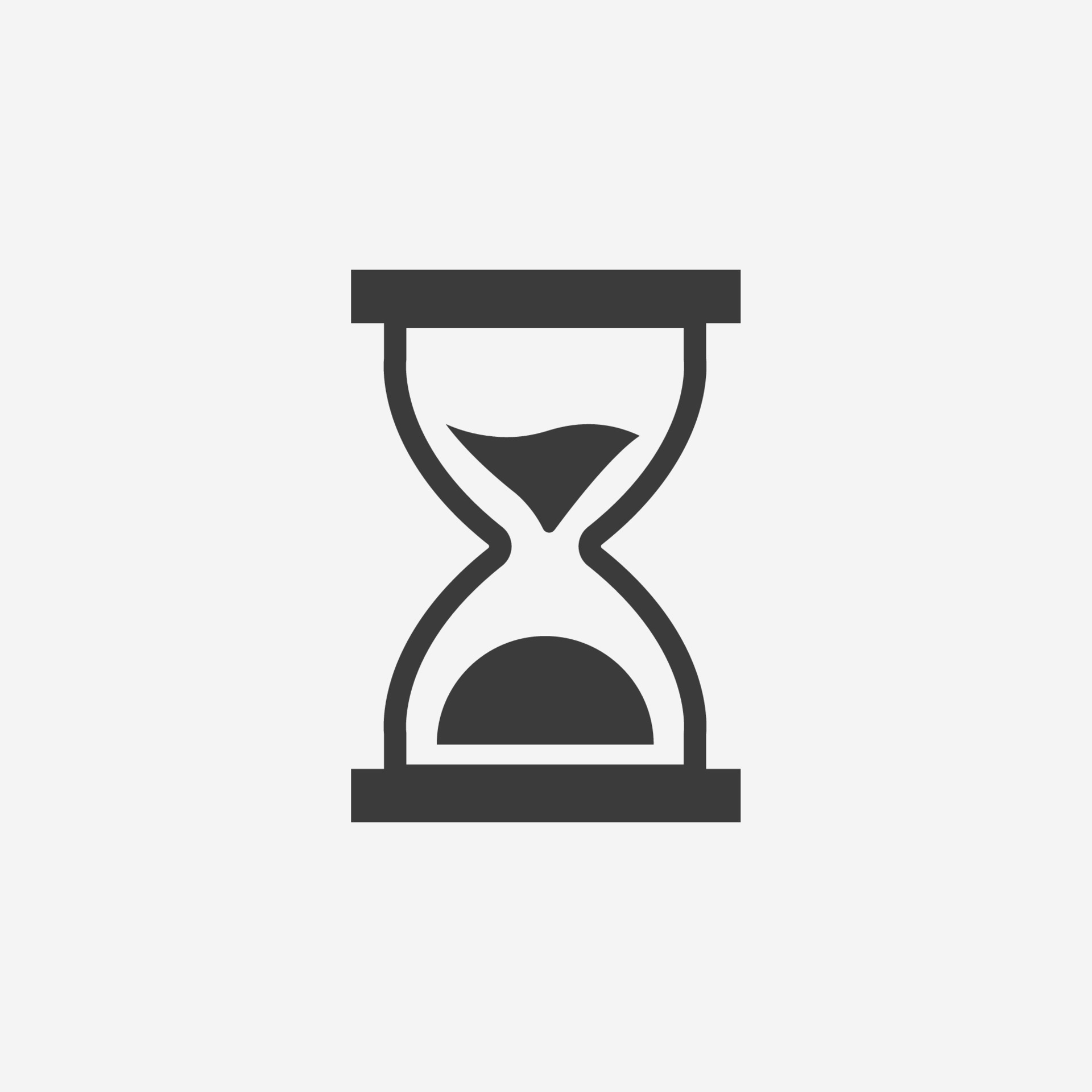 Hourglass Icon Vector Time Glass Timer Sand Clock Symbol Sign