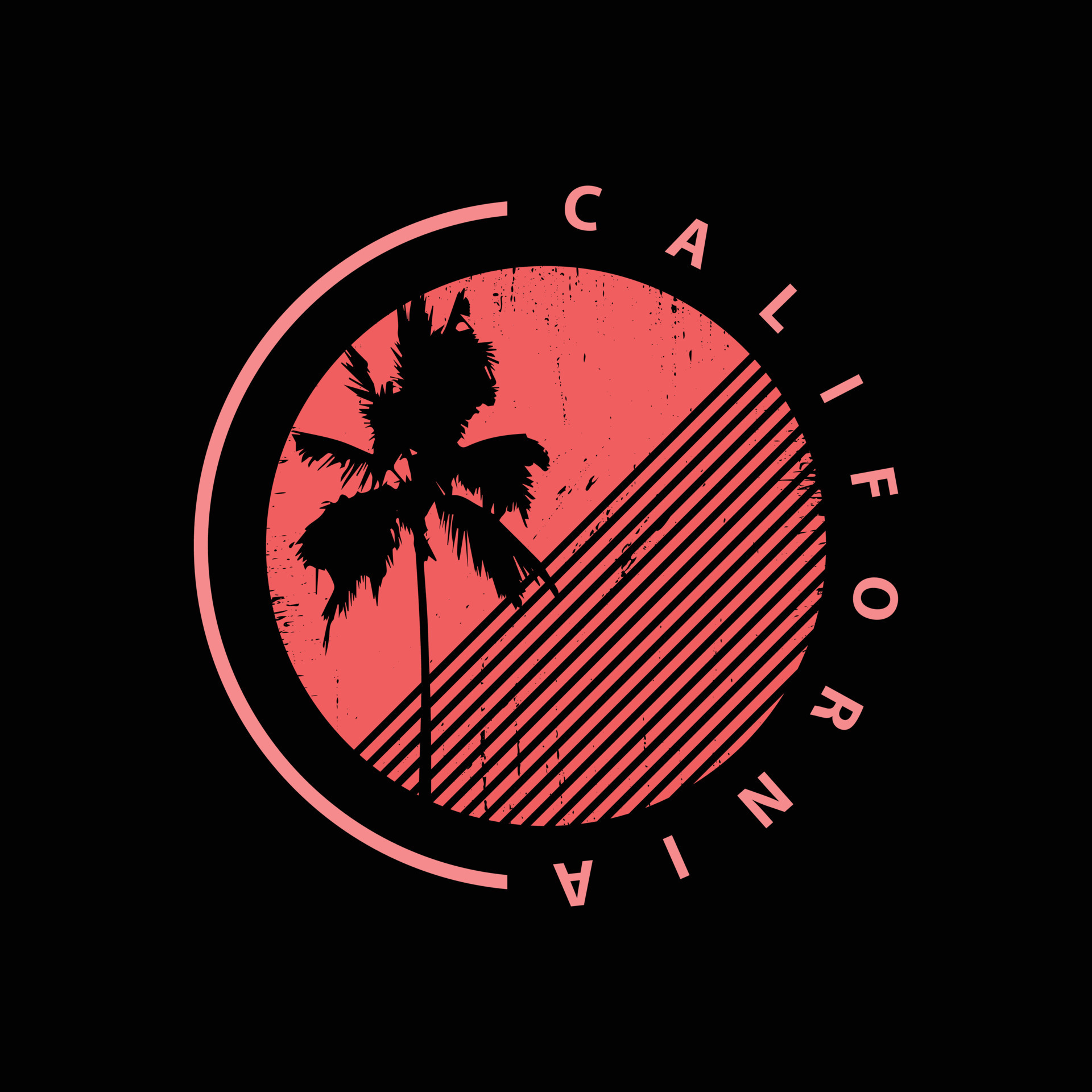 California Surfing Illustration Typography Perfect For Designing T