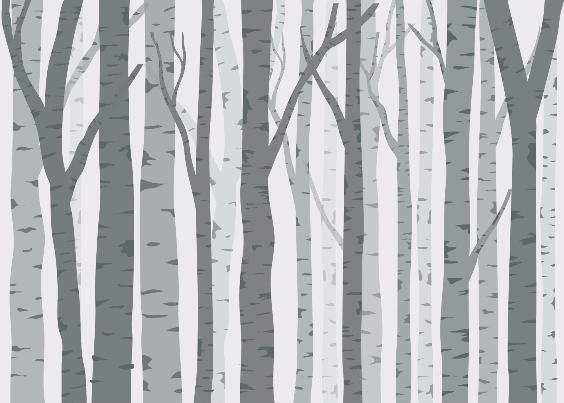 birch trees seamless pattern vector 14911367 Vector Art at Vecteezy