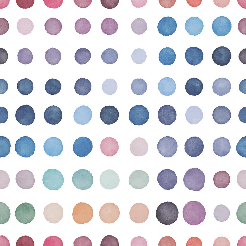 Watercolor seamless pattern with pastel color dots, blobs,circles ...