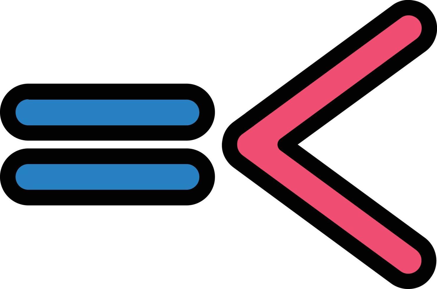 Less Than Equal Vector Icon Design 14913896 Vector Art At Vecteezy