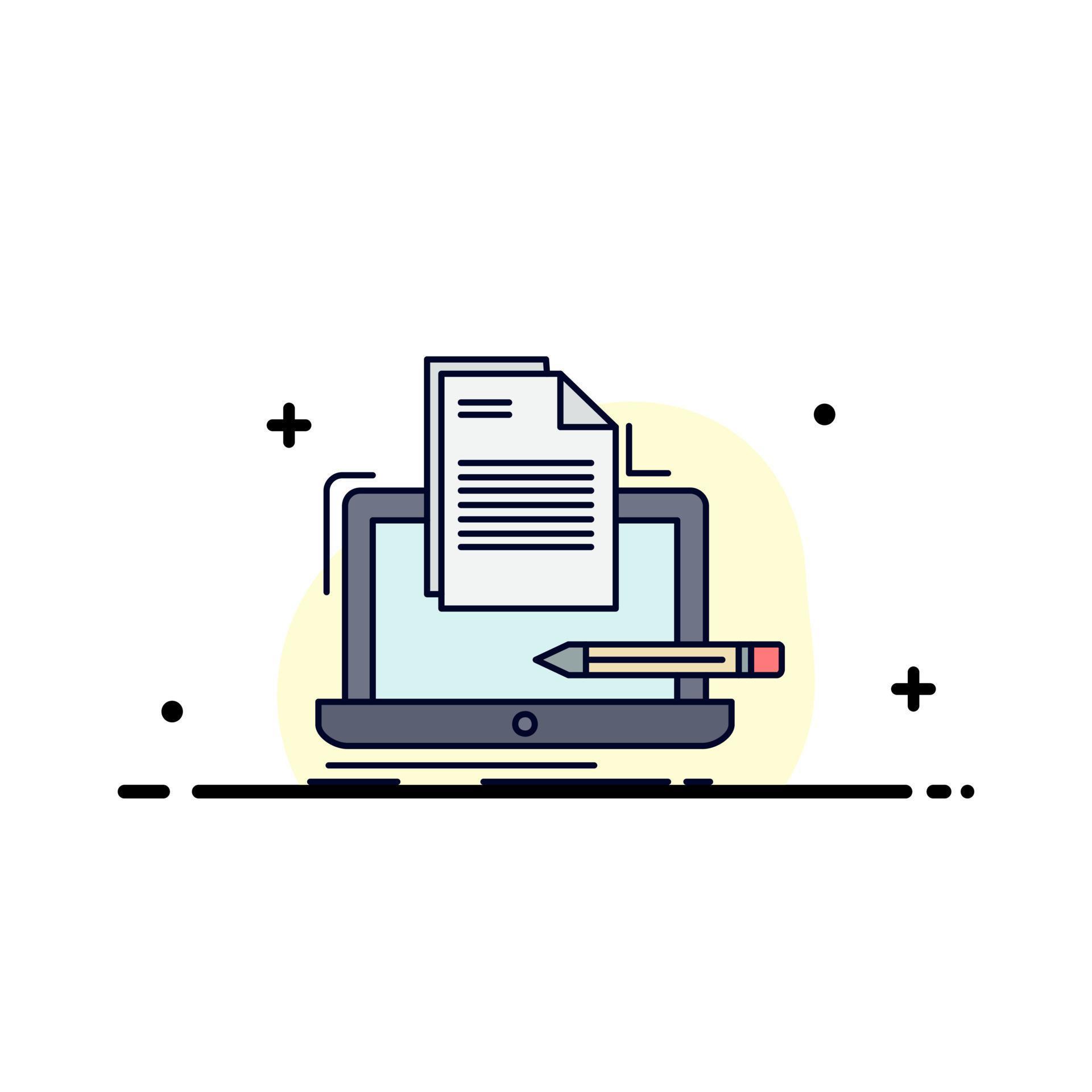 Coder Coding Computer List Paper Flat Color Icon Vector 14914425 Vector Art At Vecteezy