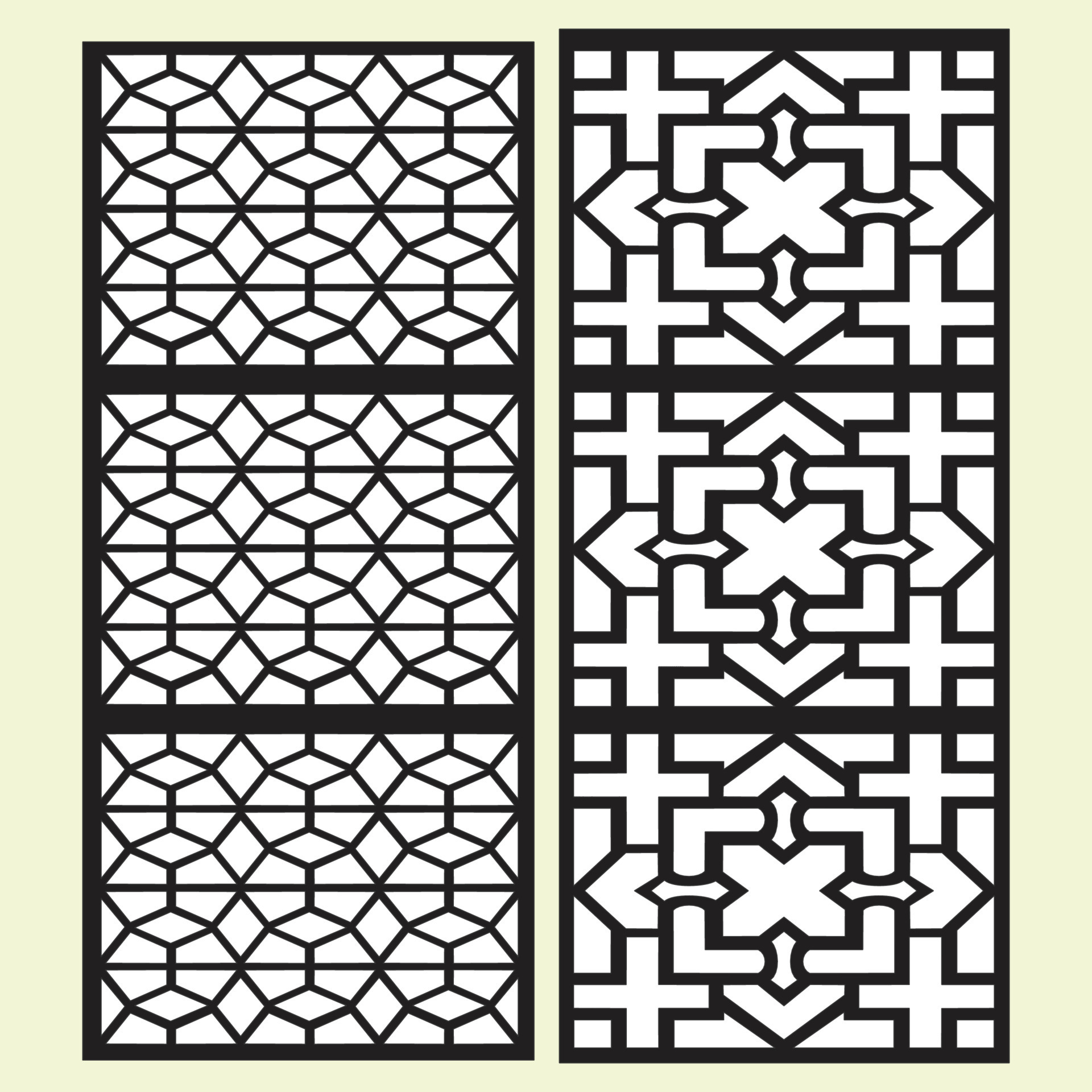 Jali design for graphic and CNC.router Geometric laser cutting vector ... Jali design for graphic and CNC.router Geometric laser cutting vector ...