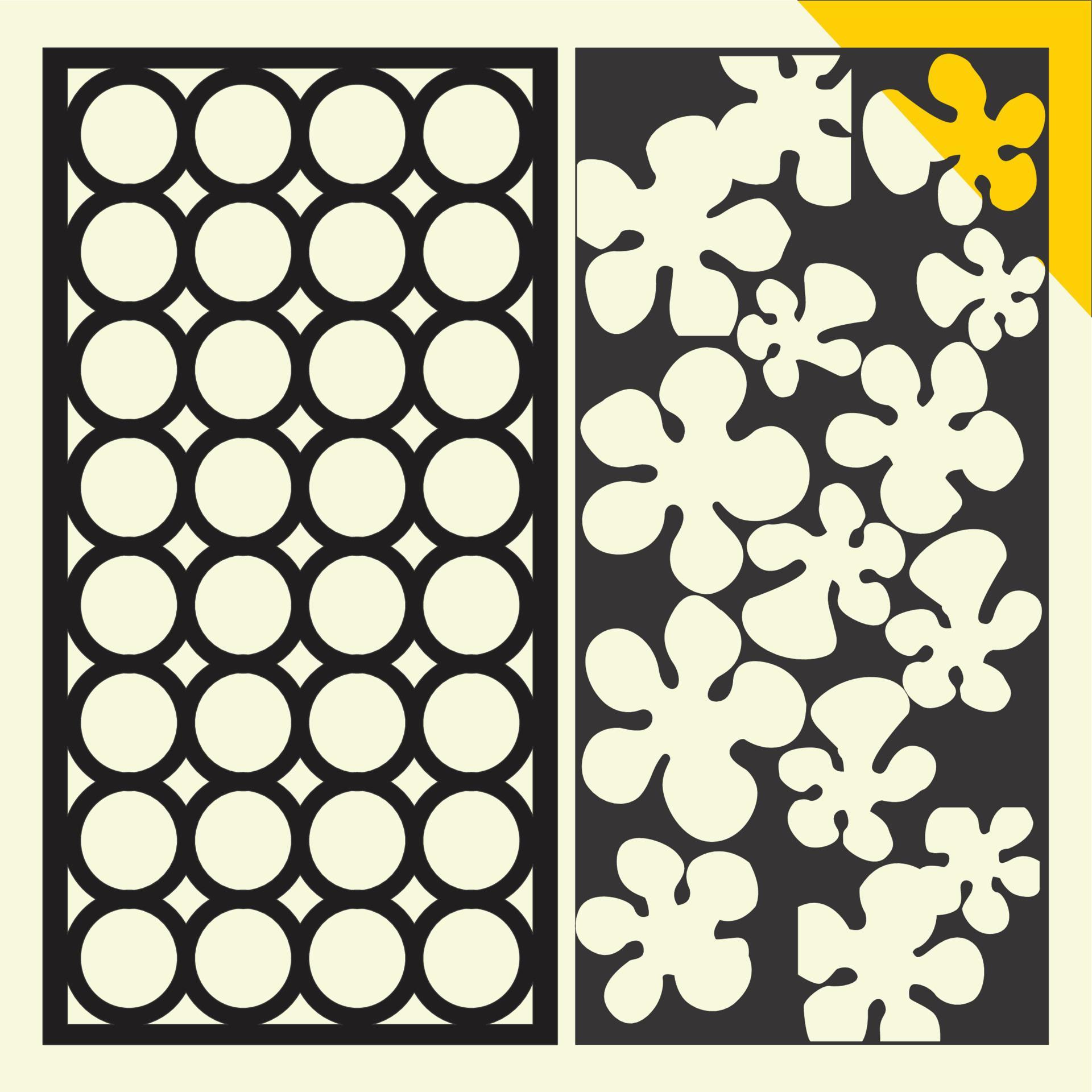 Jali design for graphic and CNC.router Geometric laser cutting vector pattern. 14915533 Vector ...