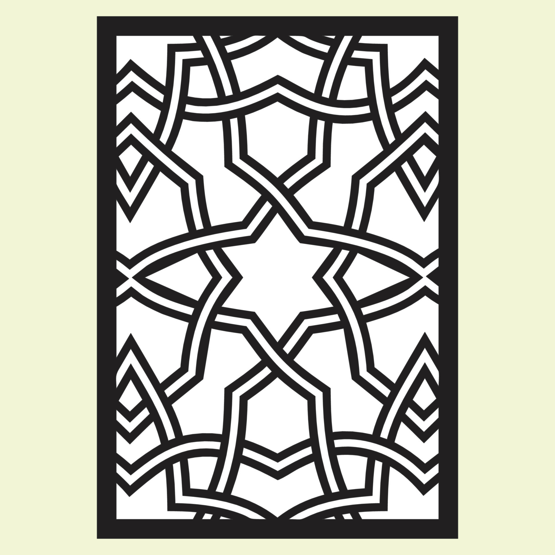 Jali Design For Graphic And Cnc Router Geometric Laser Cutting Vector Pattern 14915535 Vector