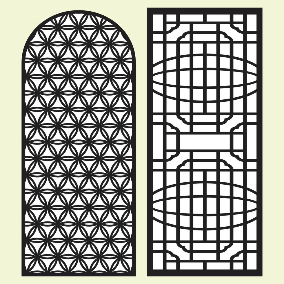 Jali design for graphic and CNC.router Geometric laser cutting vector pattern. 14915536 Vector ...