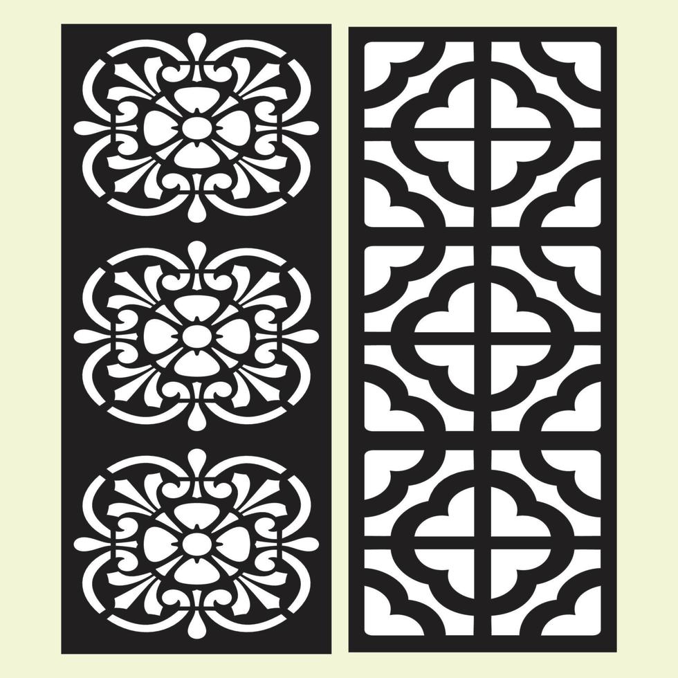 Jali design for graphic and CNC.router Geometric laser cutting vector pattern. 14915538 Vector ...