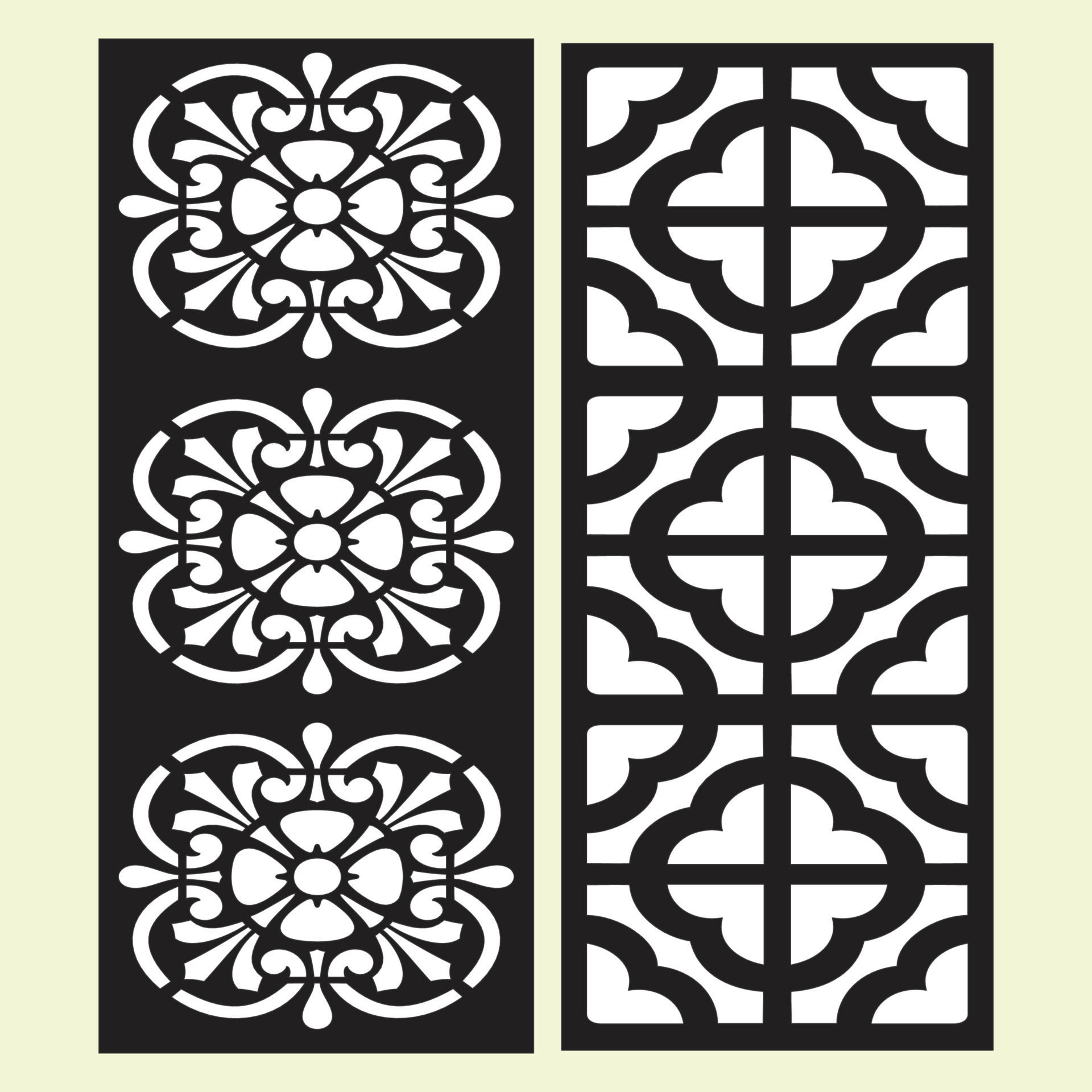 Jali Design For Graphic And Cnc Router Geometric Laser Cutting Vector Pattern 14915538 Vector