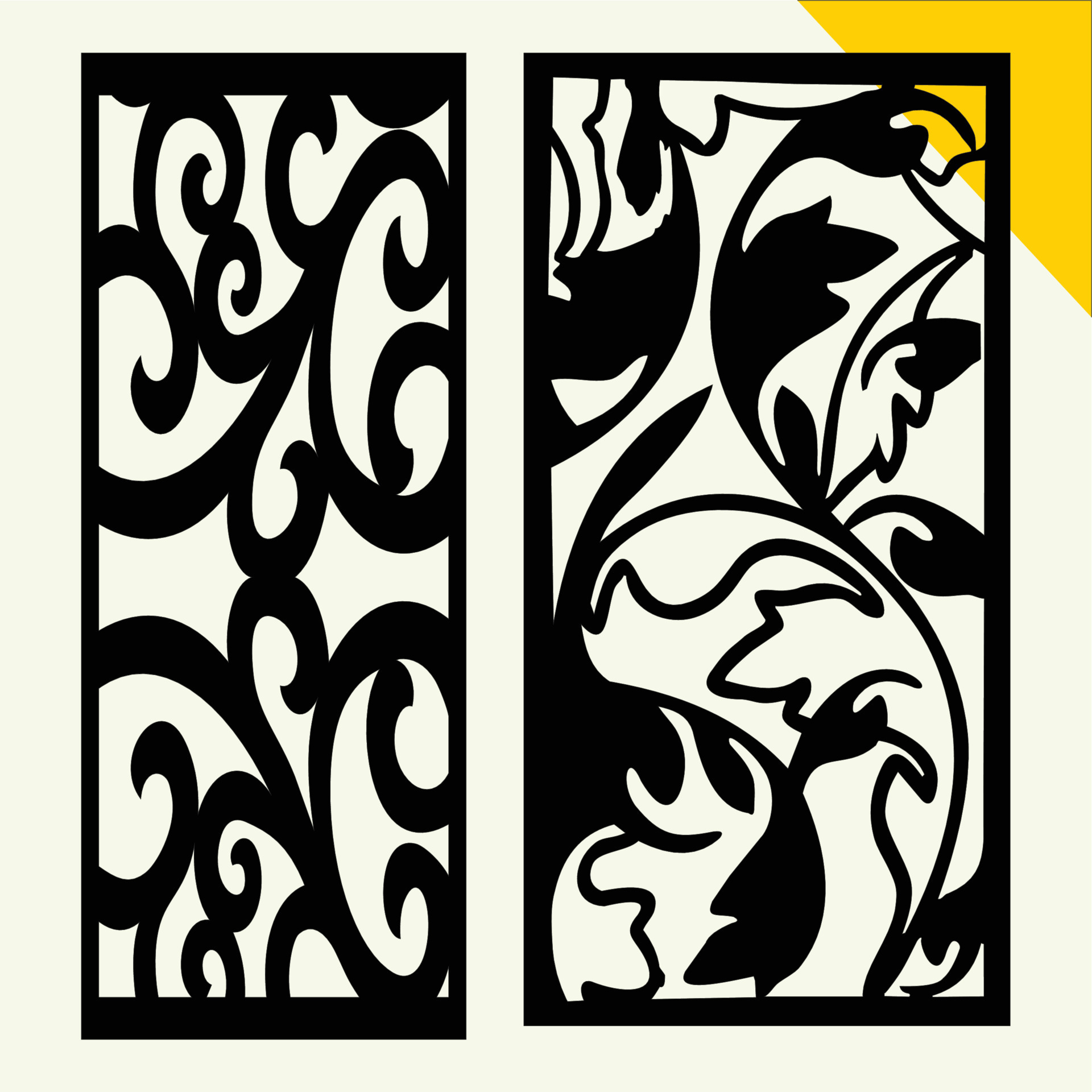 Jali Design For Graphic And Cnc Router Geometric Laser Cutting Vector