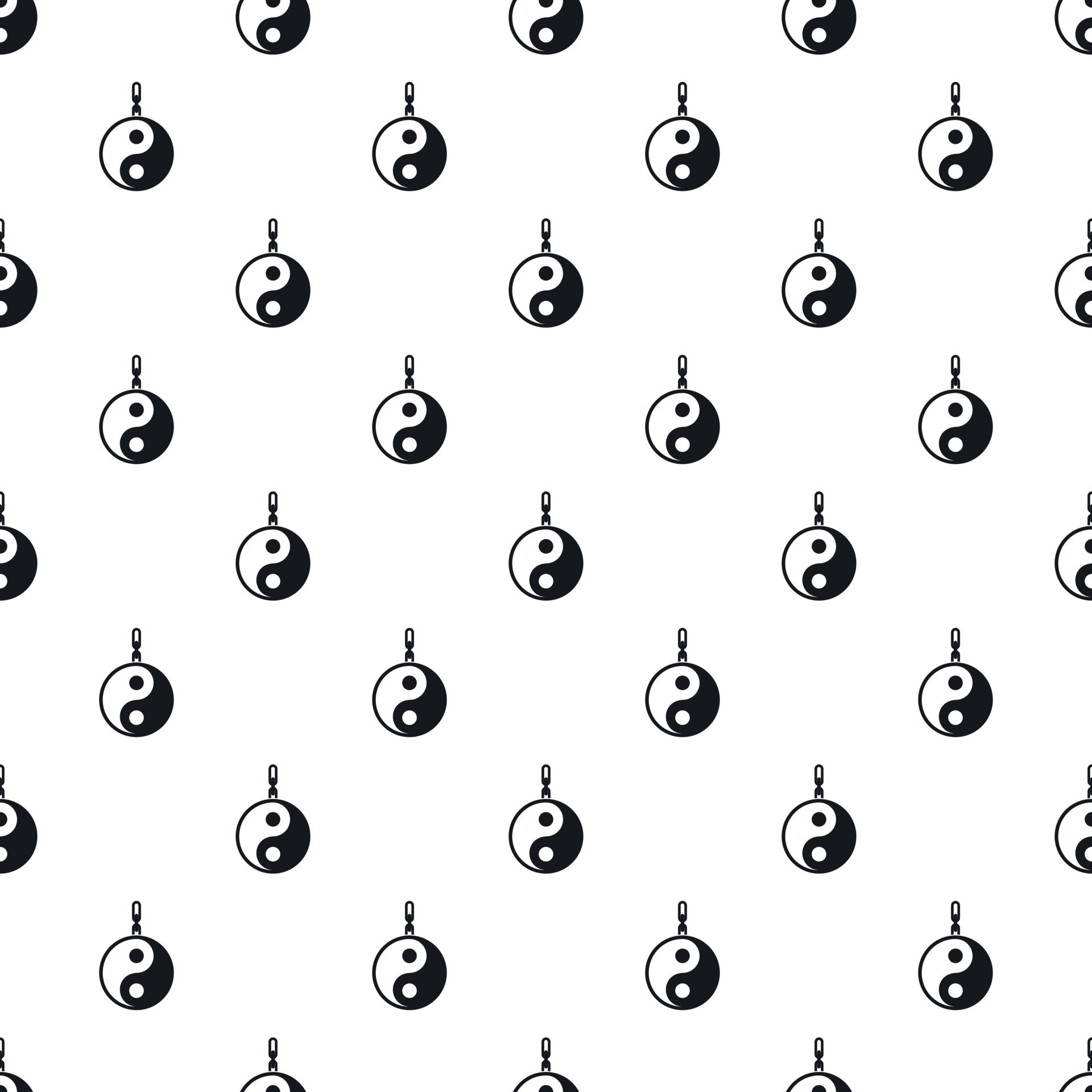 Amulet Of Yin Yang Pattern Simple Style 14915792 Vector Art At Vecteezy